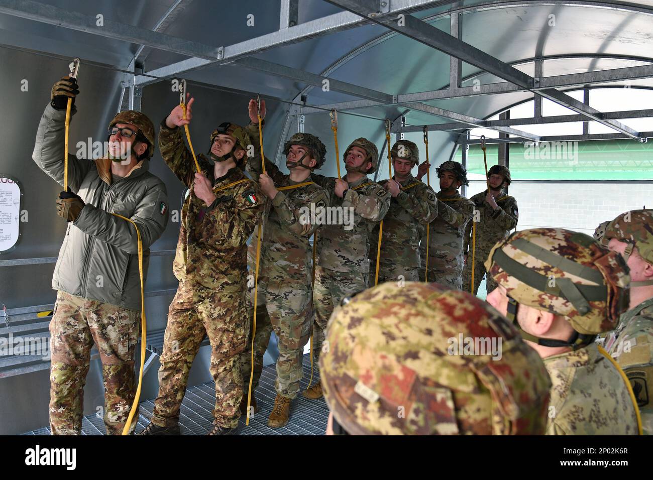 Italian Army Lt. Col. Manuele Savio, chief of operations section ...