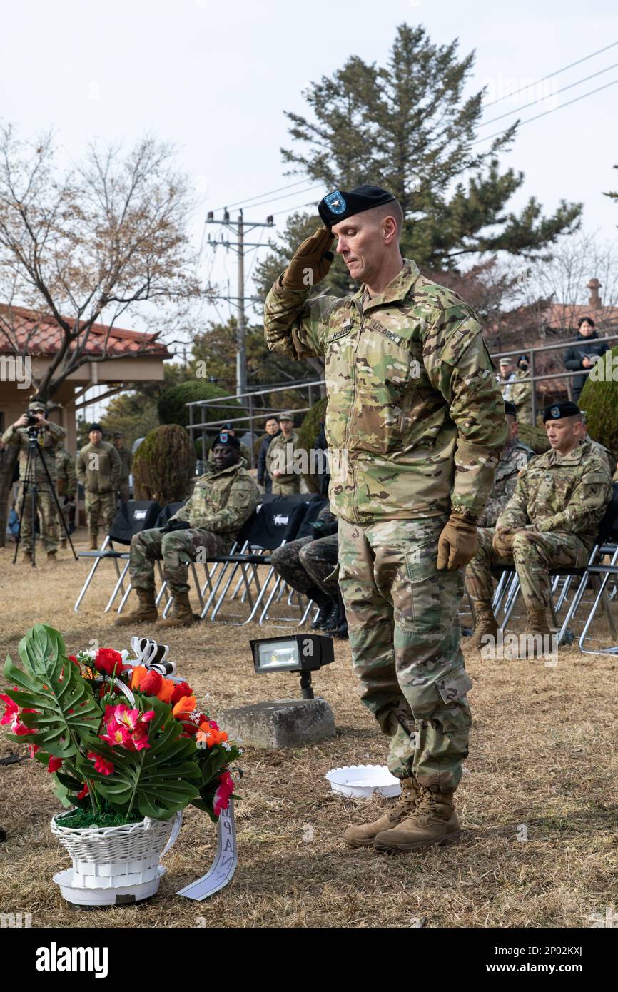 Brig. Gen. Mark Holler, Eighth Army deputy commanding general ...