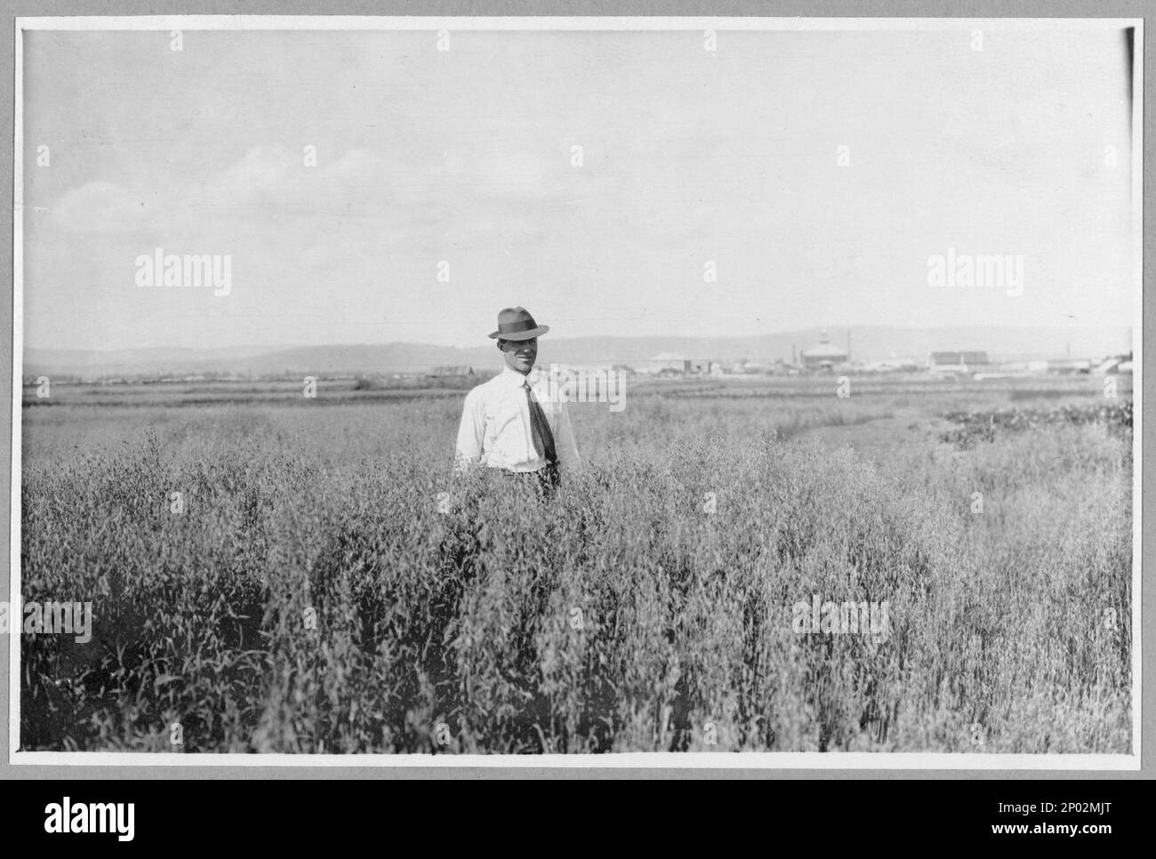 Mr. Rickert in grain field on his farm. Frank and Frances Carpenter ...