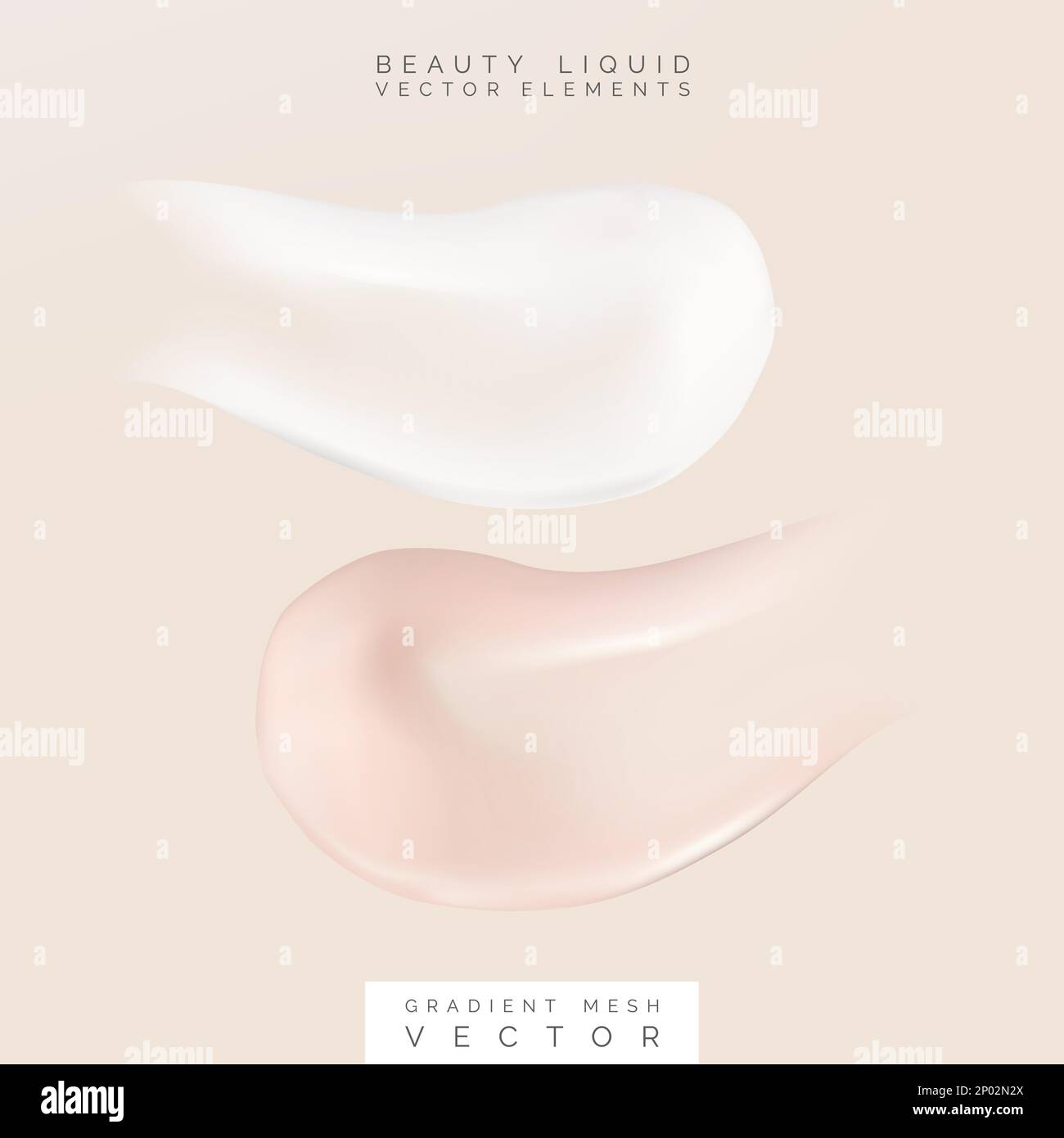 Transparent gel smear smudge Stock Vector Images - Alamy