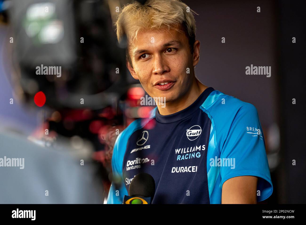 Sakhir, Bahrain, March 02, Alex Albon, from Thailand competes for ...