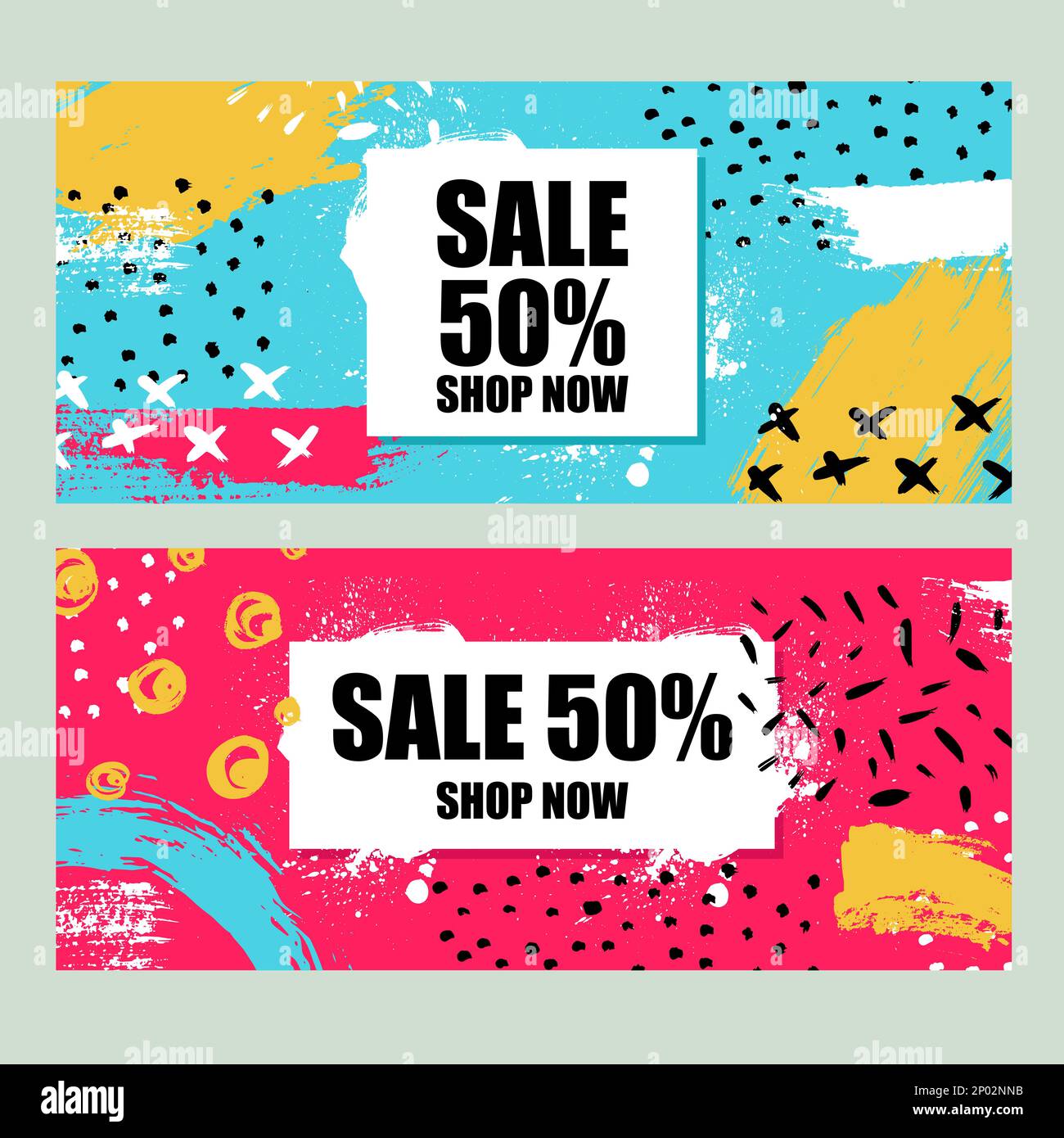 Set of sale banners design. Vector illustration. Discount banner design ...