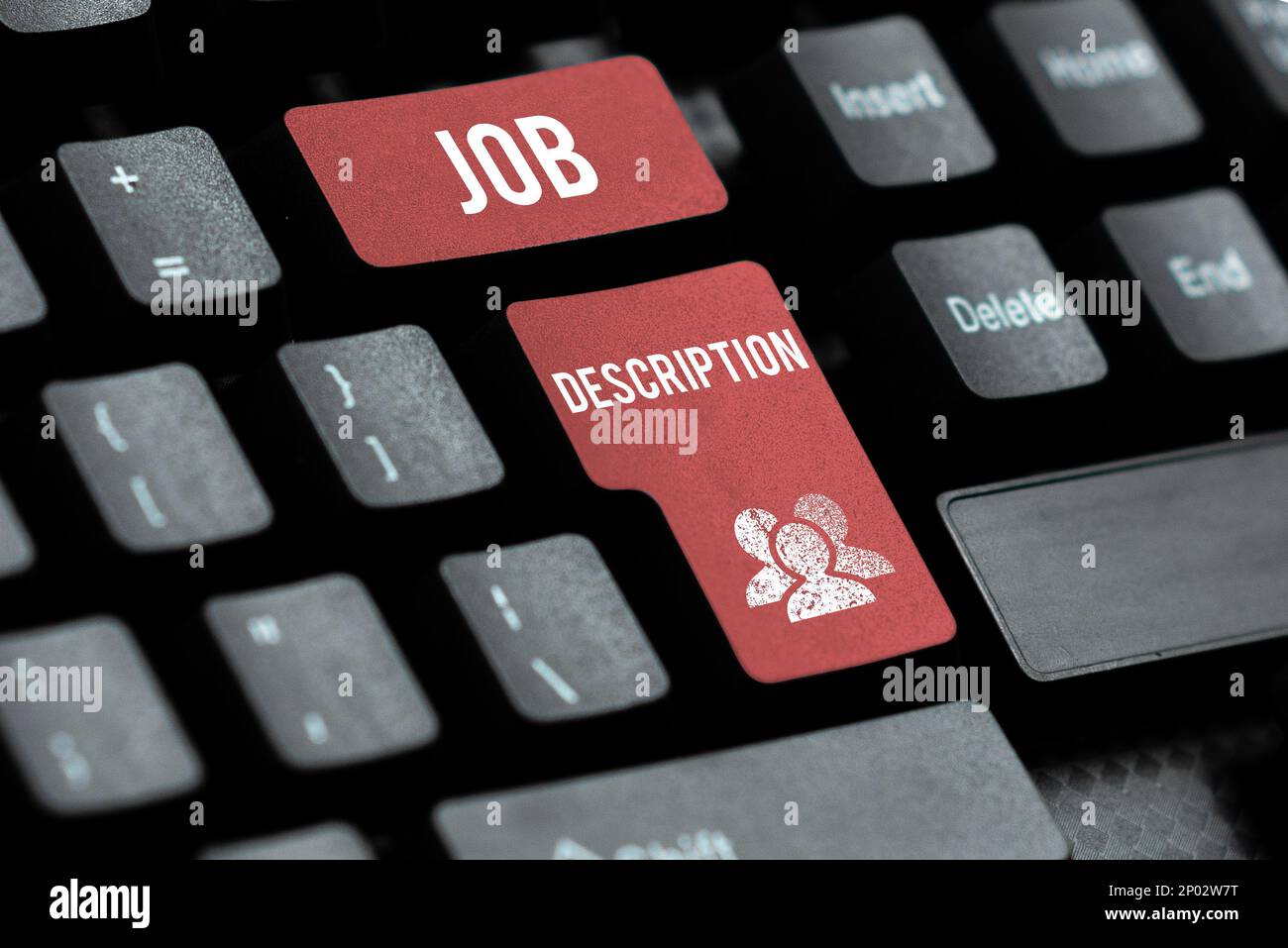 Inspiration showing sign Job Description. Word Written on A document ...