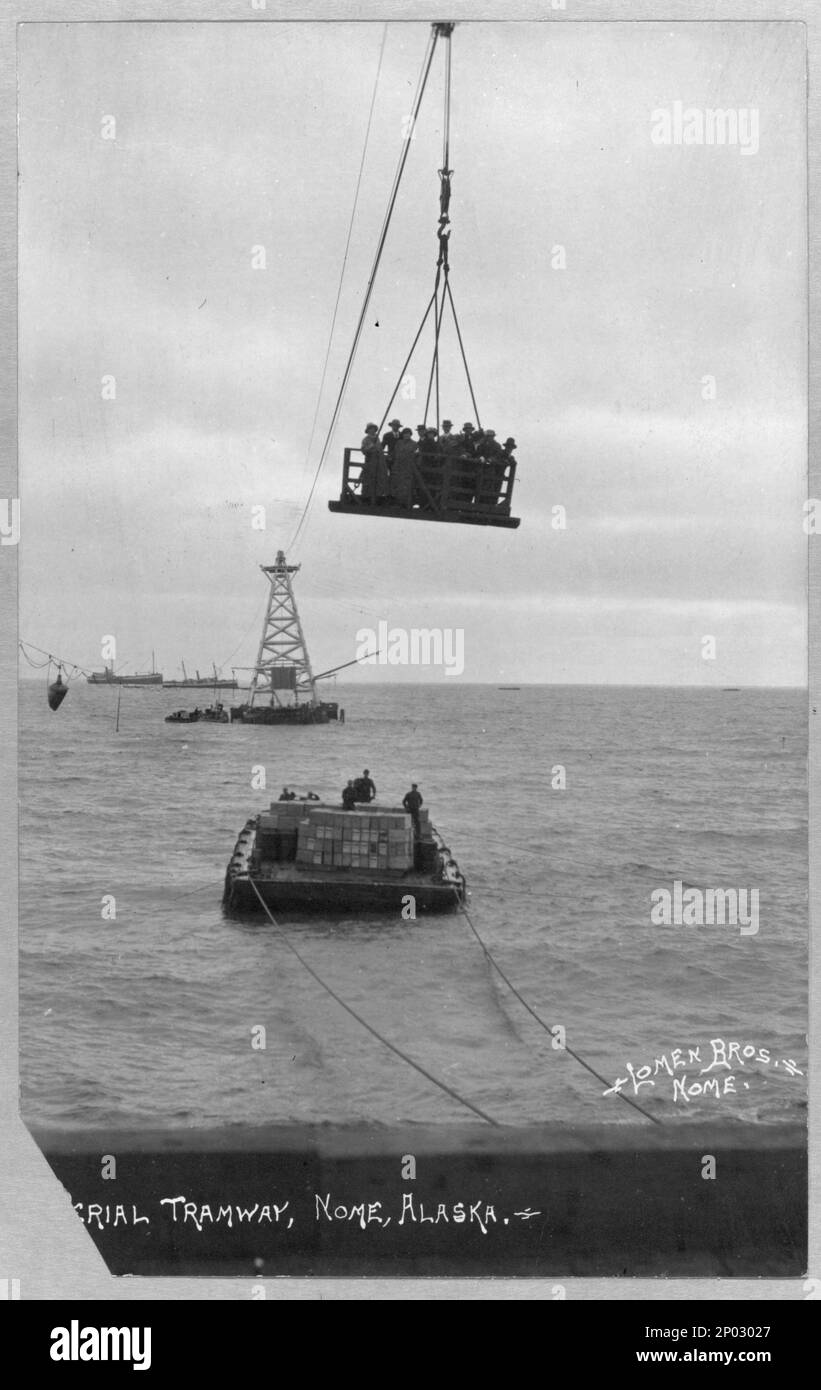 Aerial tramway , Aerial tramway, Nome, Alaska. Frank and Frances ...