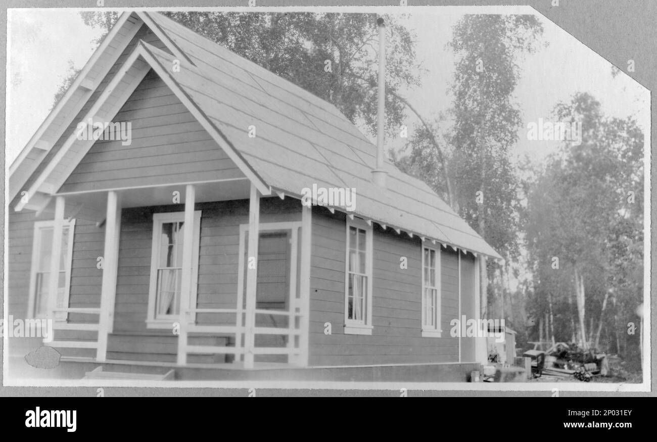 Front view of a house. Frank and Frances Carpenter collection , Gift ...