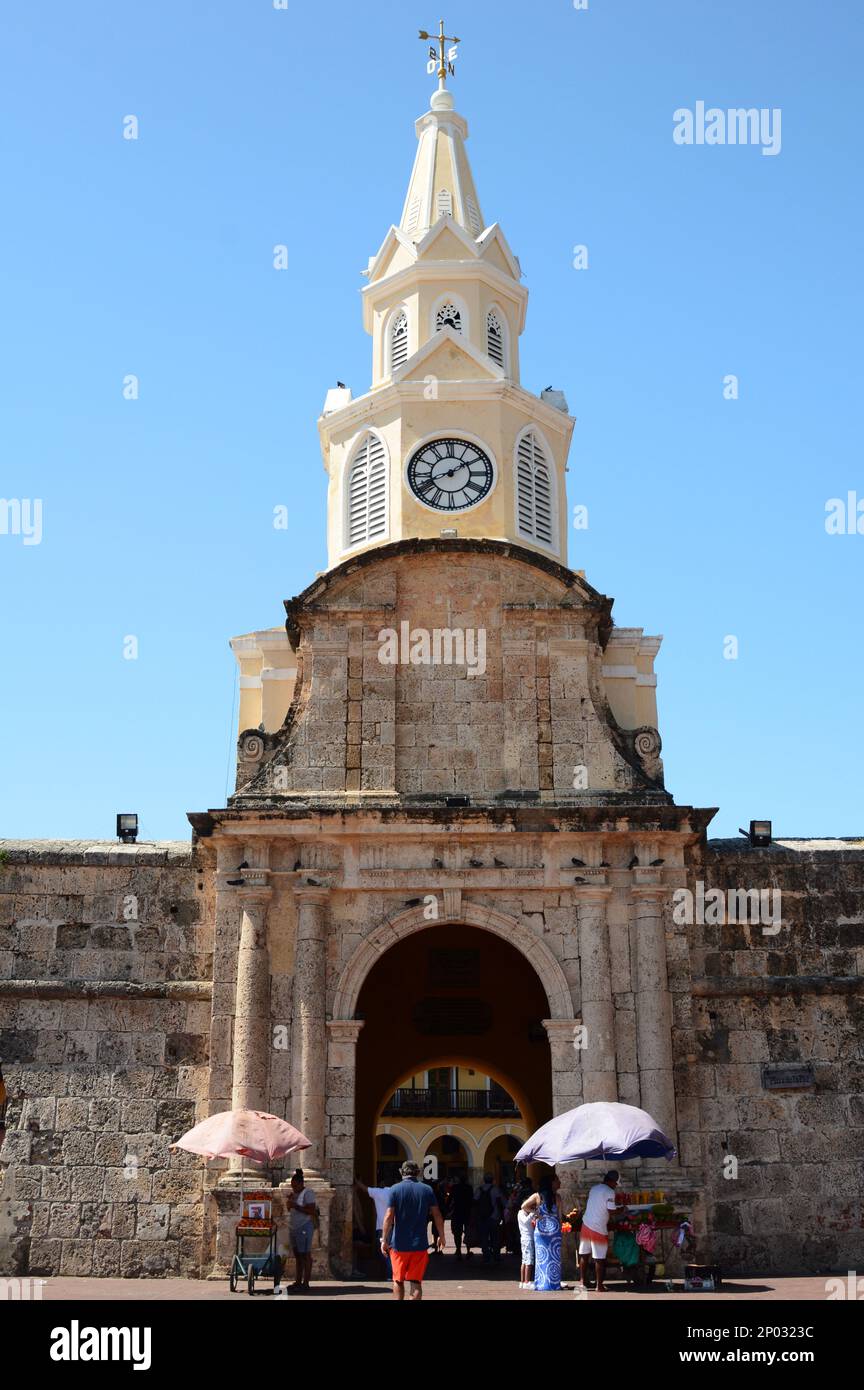 The Clock Tower. Cartagena de Indias. Bolivar department. Colombia ...