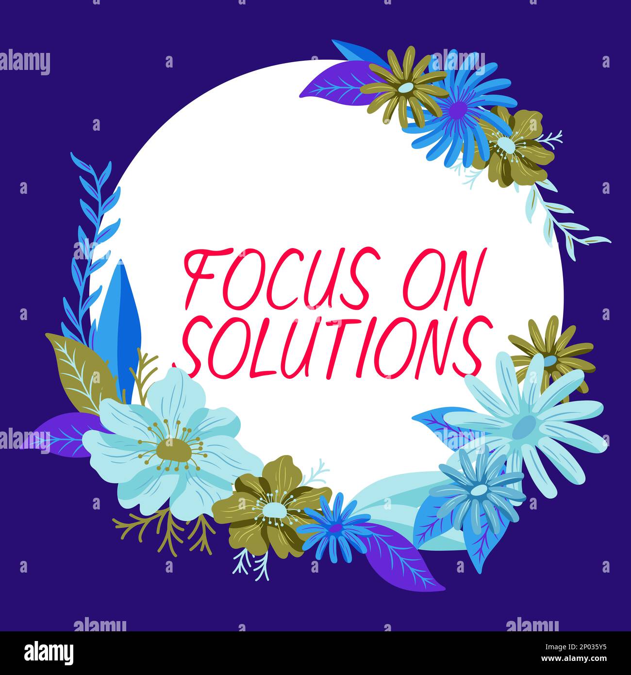 Inspiration showing sign Focus On Solutions. Business showcase powerful ...