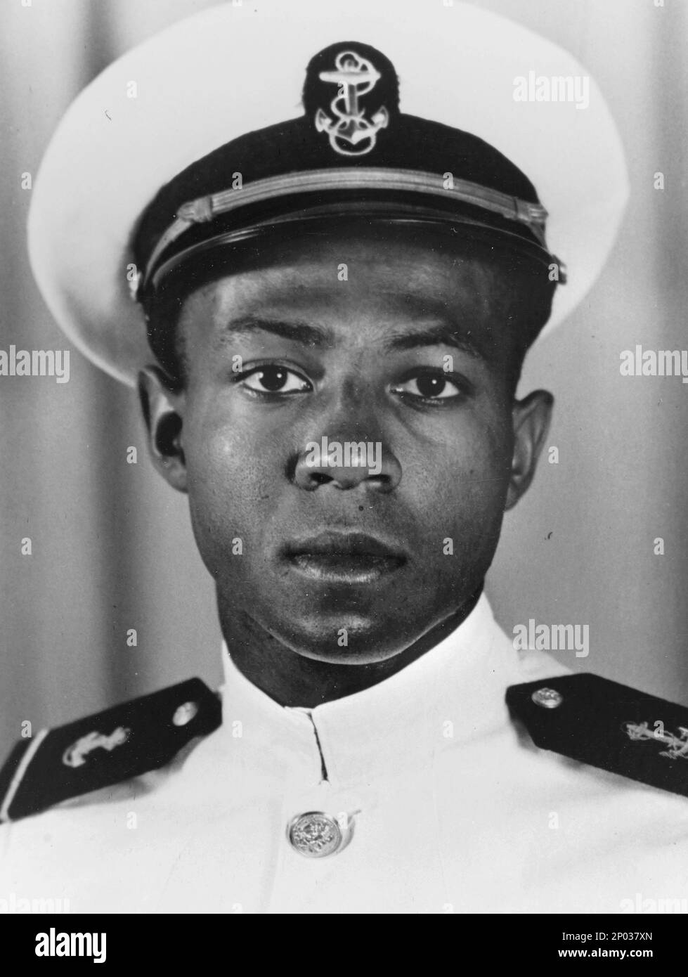 This October 1948 photo released by the U.S. Navy shows Jesse Brown ...