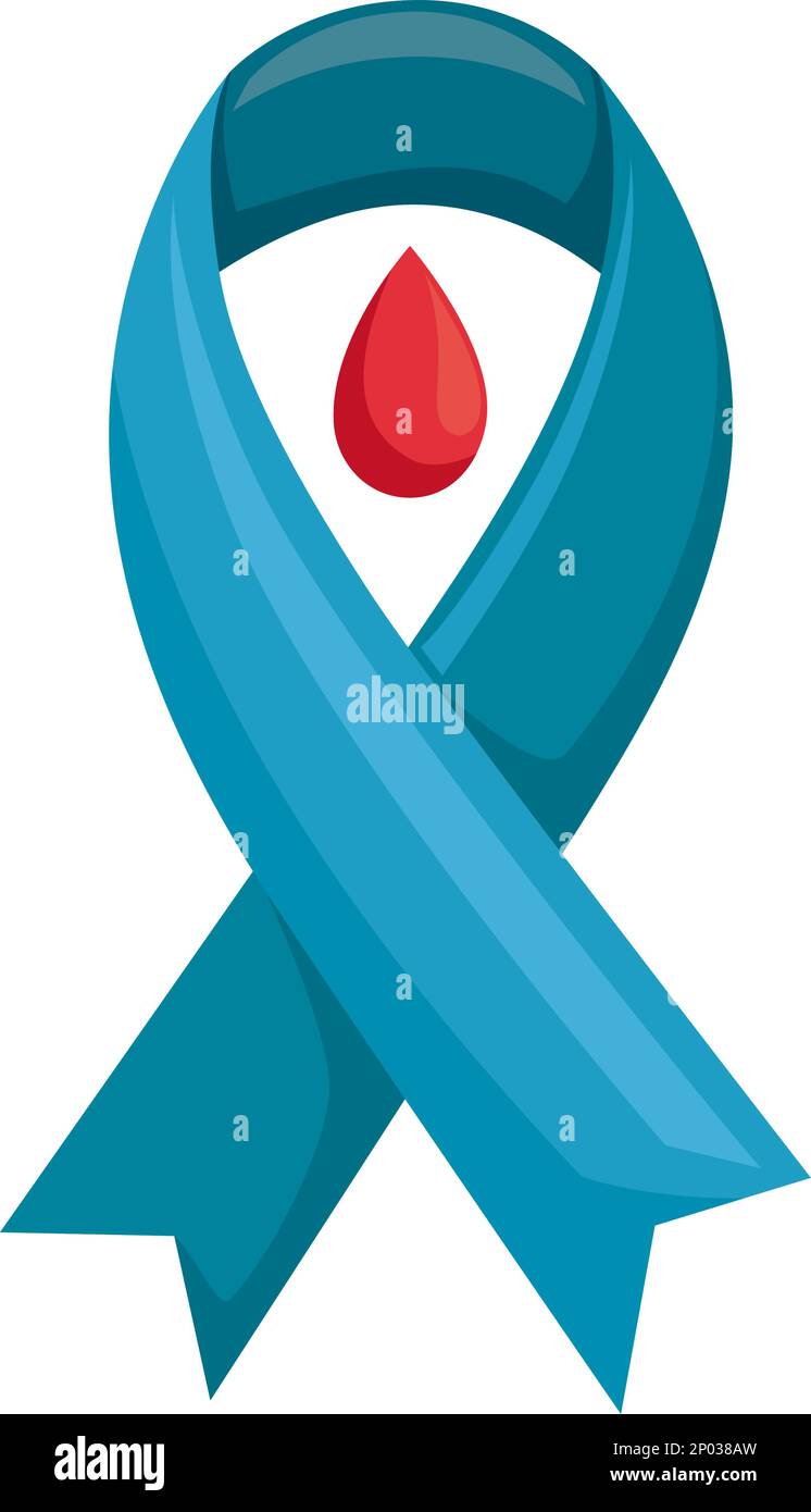 diabetes ribbon campaign with blood Stock Vector Image & Art - Alamy