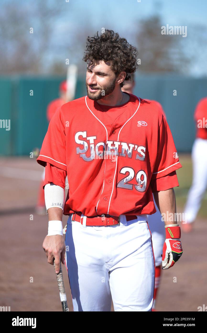 St. John's University Redstorm outfielder Anthony Brocato (29) during ...