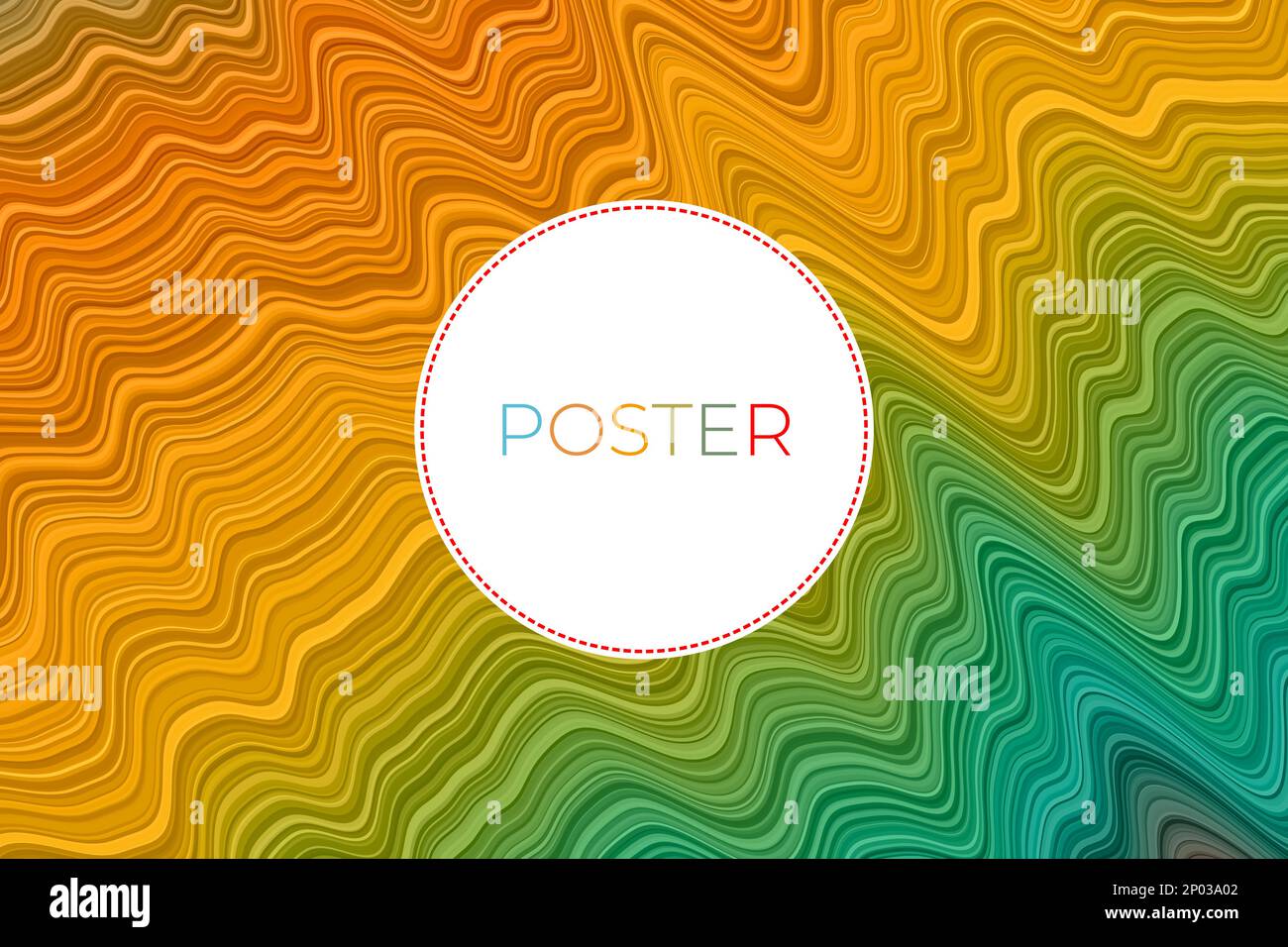 Artistic banner design. Abstract digital art in contrasting blue ...