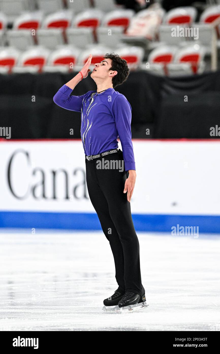 Calgary, Canada. 02/03/2023, Adrian JIMENEZ DE BALDOMERO (ESP), during ...