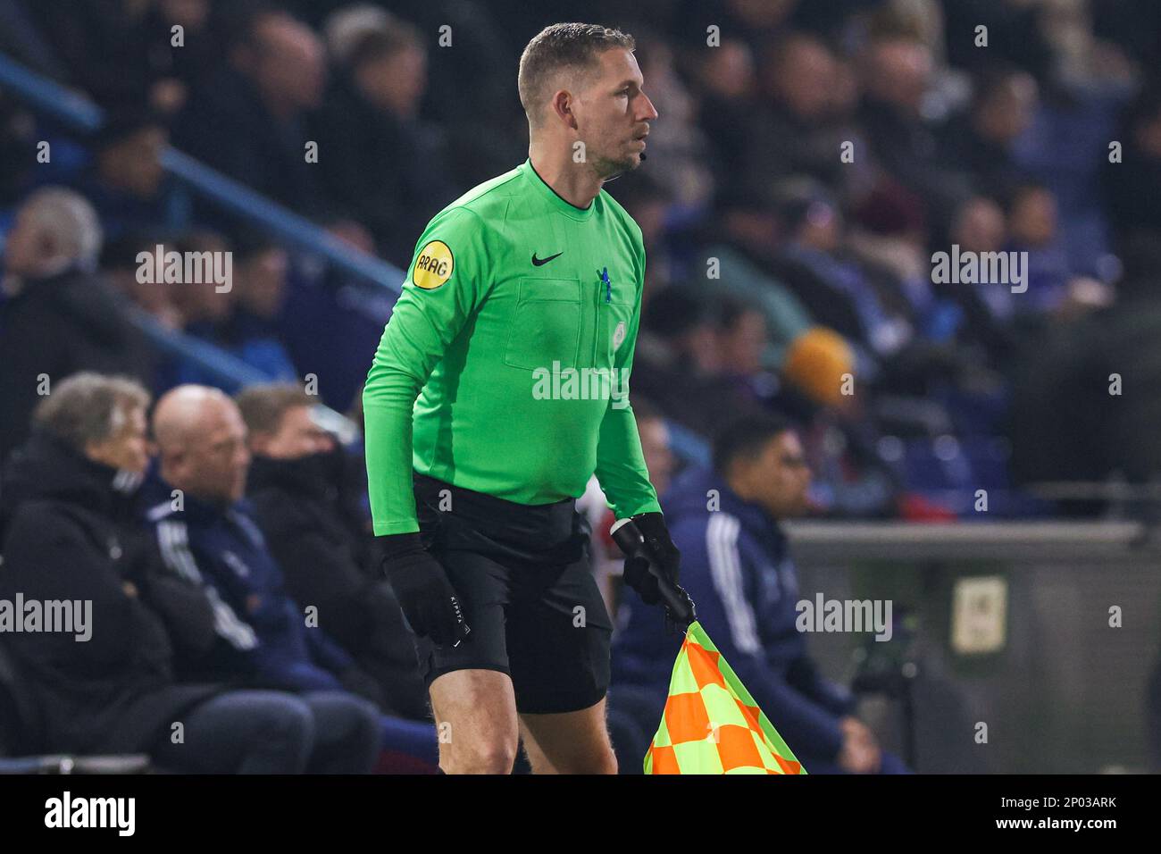 DOETINCHEM, NETHERLANDS - MARCH 2: assistant referee Richard Polman ...