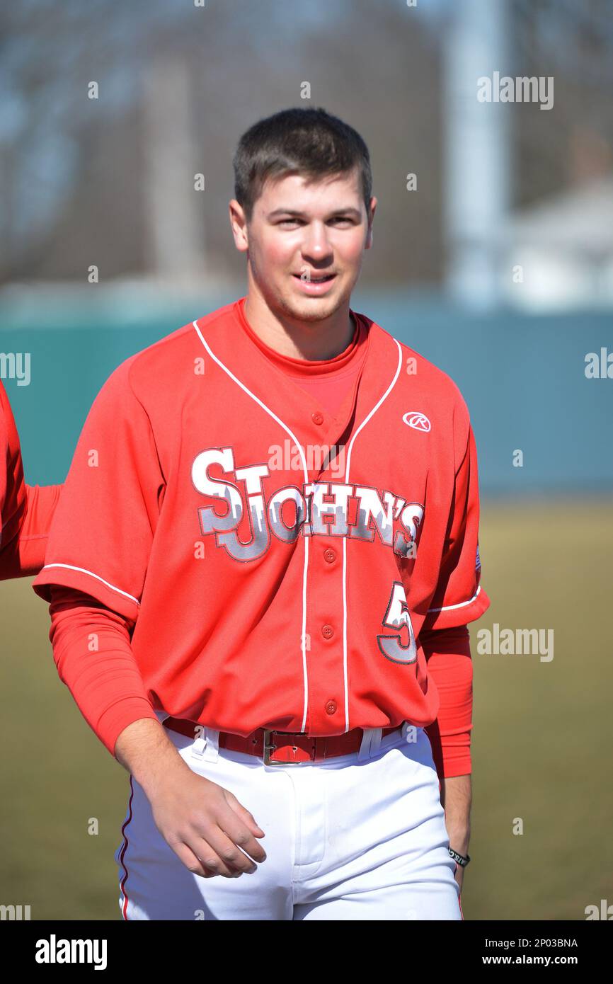 St. John's University Redstorm infielder Robbie Knightes (5) during ...