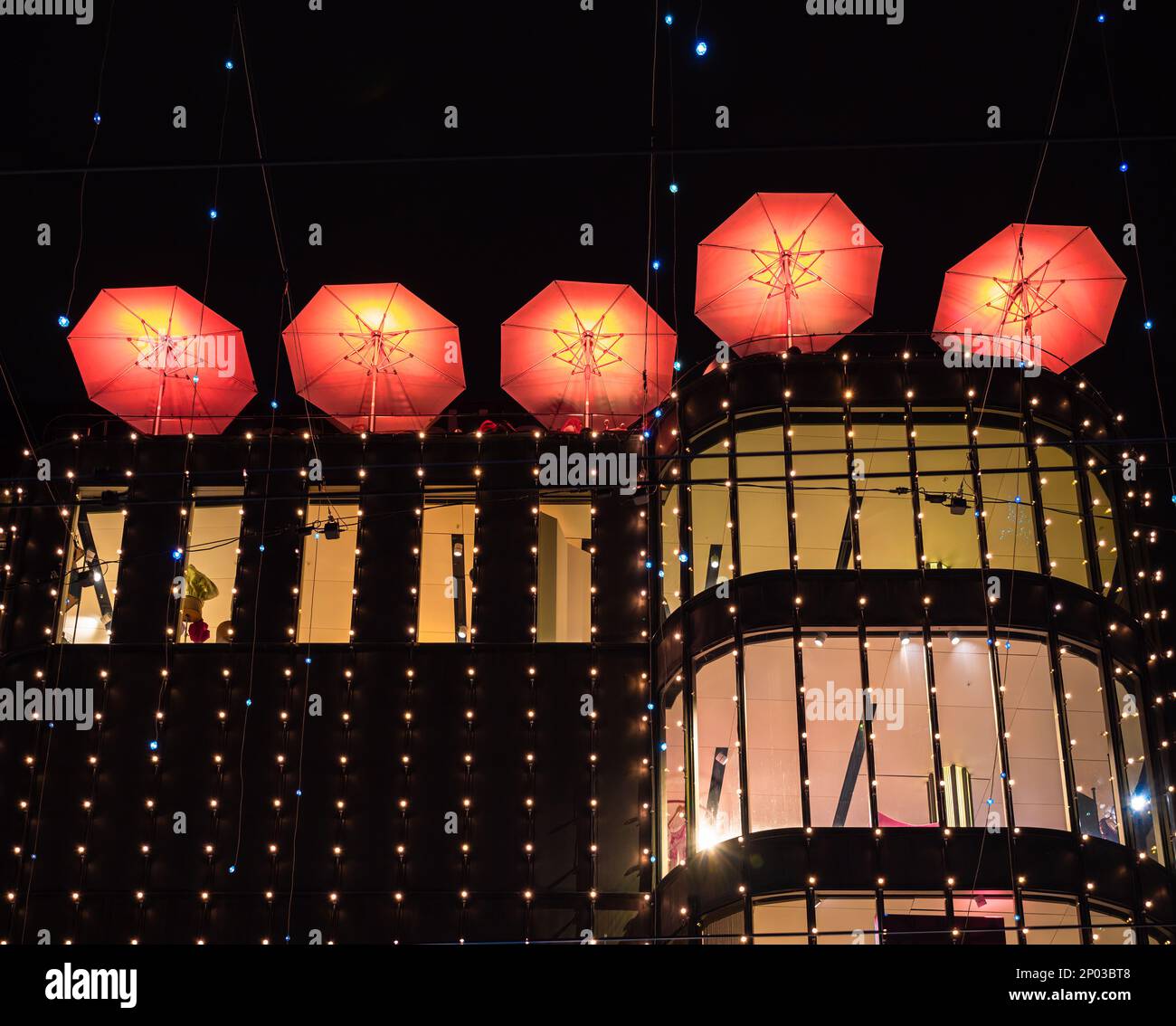 Colorful building illumination hi-res stock photography and images - Alamy