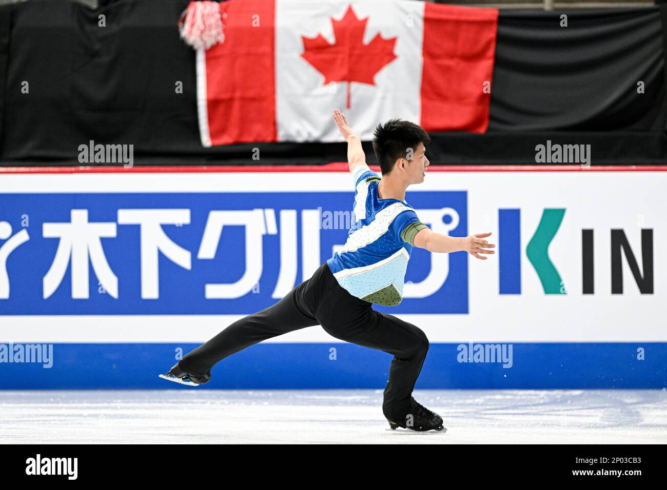 Calgary, Canada. 02/03/2023, Yu-Hsiang LI (TPE), during Junior Men ...