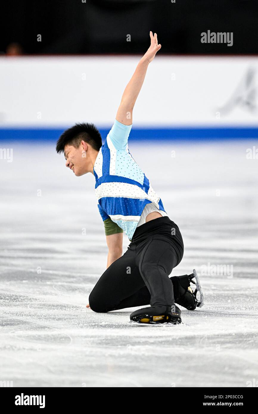 Calgary, Canada. 02/03/2023, Yu-Hsiang LI (TPE), during Junior Men ...