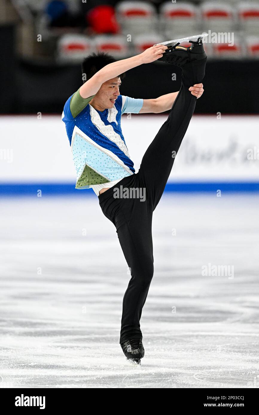 Calgary, Canada. 02/03/2023, Yu-Hsiang LI (TPE), during Junior Men ...