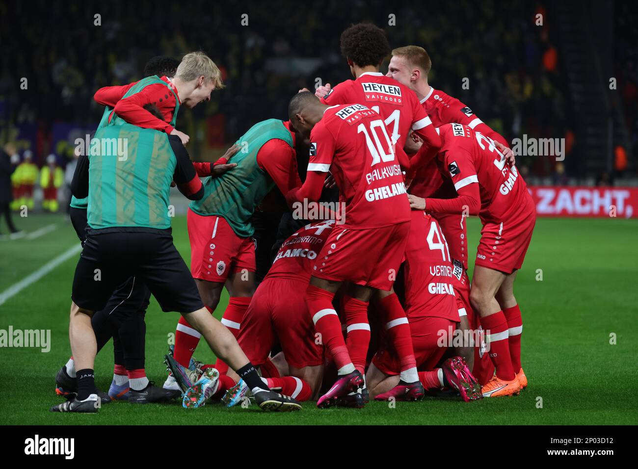 Antwerp, Belgium, 02/03/2023, Antwerp's Vincent Janssen celebrates ...