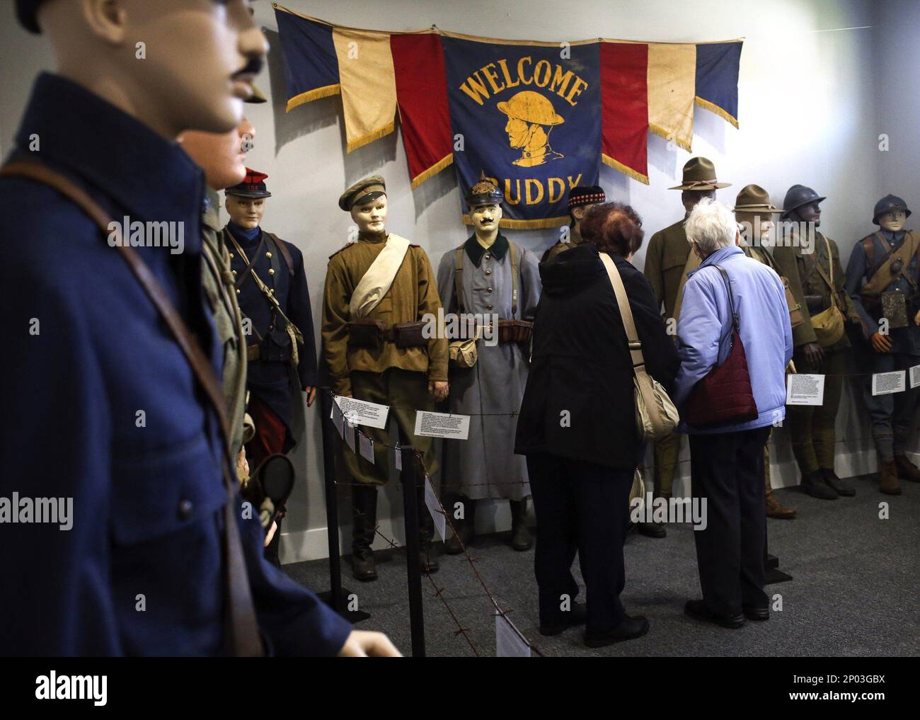 In this Nov. 4, 2016 photo, visitors walk through the exhibits which ...