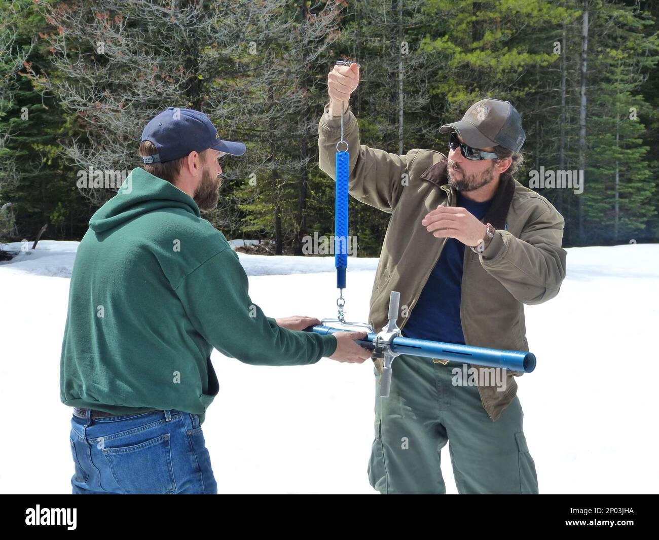 In this photo taken Monday, March 27, 2017, Matthew Herndon, left, and ...
