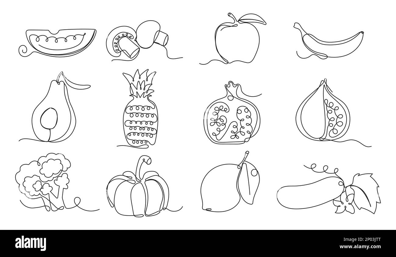 Online broccoli icon continuous hi-res stock photography and images - Alamy