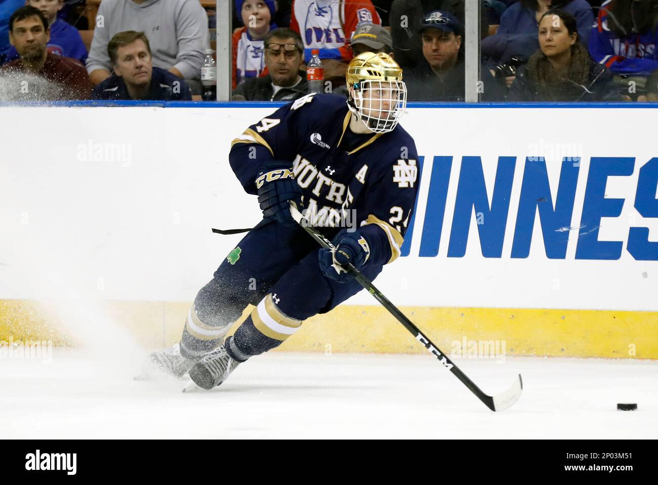 MANCHESTER, NH - MARCH 26: Notre Dame Fighting Irish defenseman Luke ...