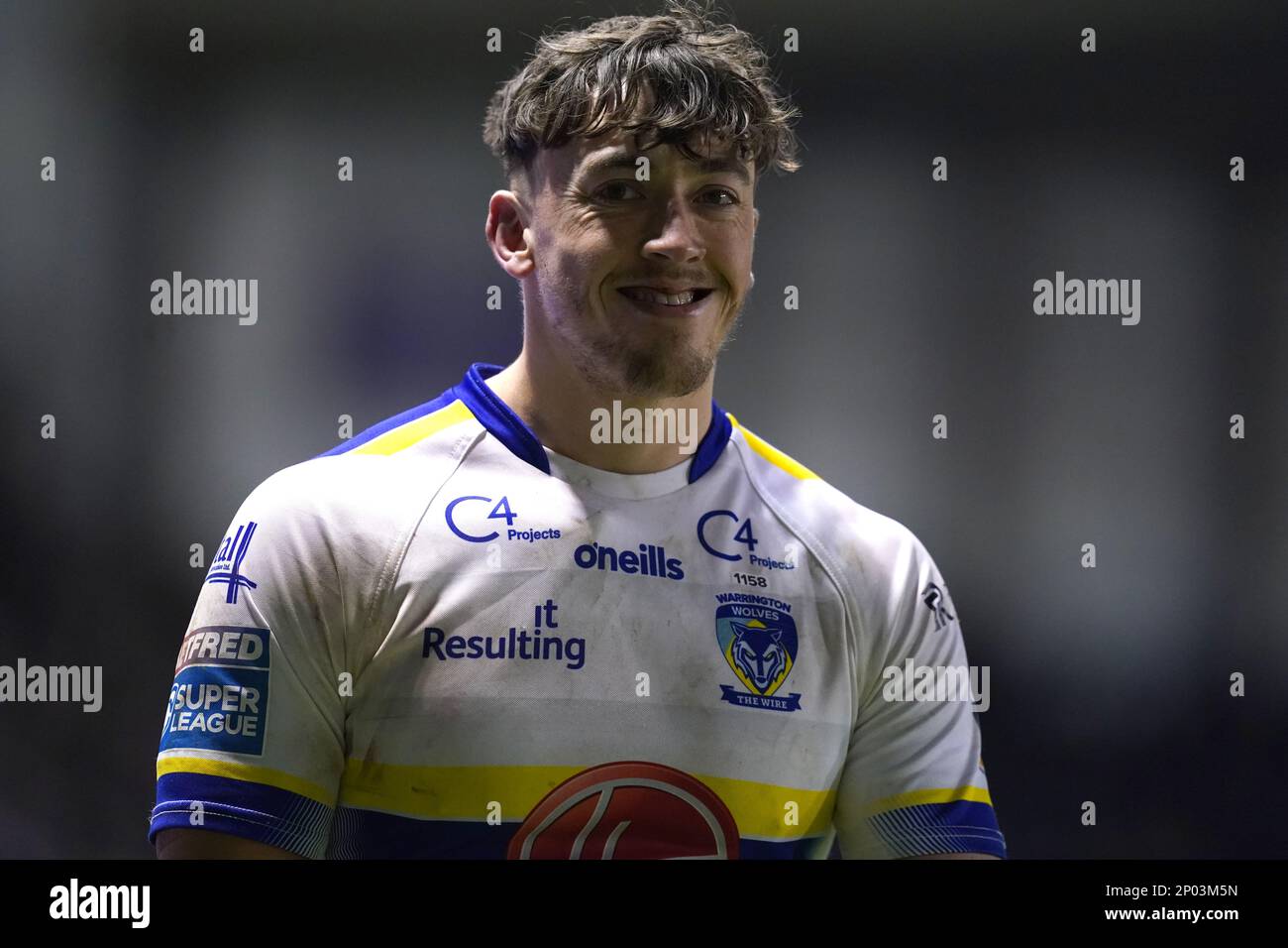 Warrington Wolves' Matty Ashton during the Betfred Super League match ...
