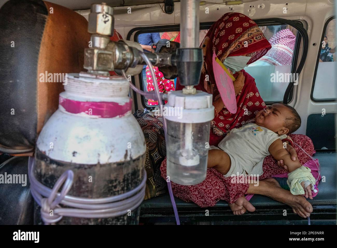 A child, suffering from Acute Respiratory Infection (ARI), is being ...