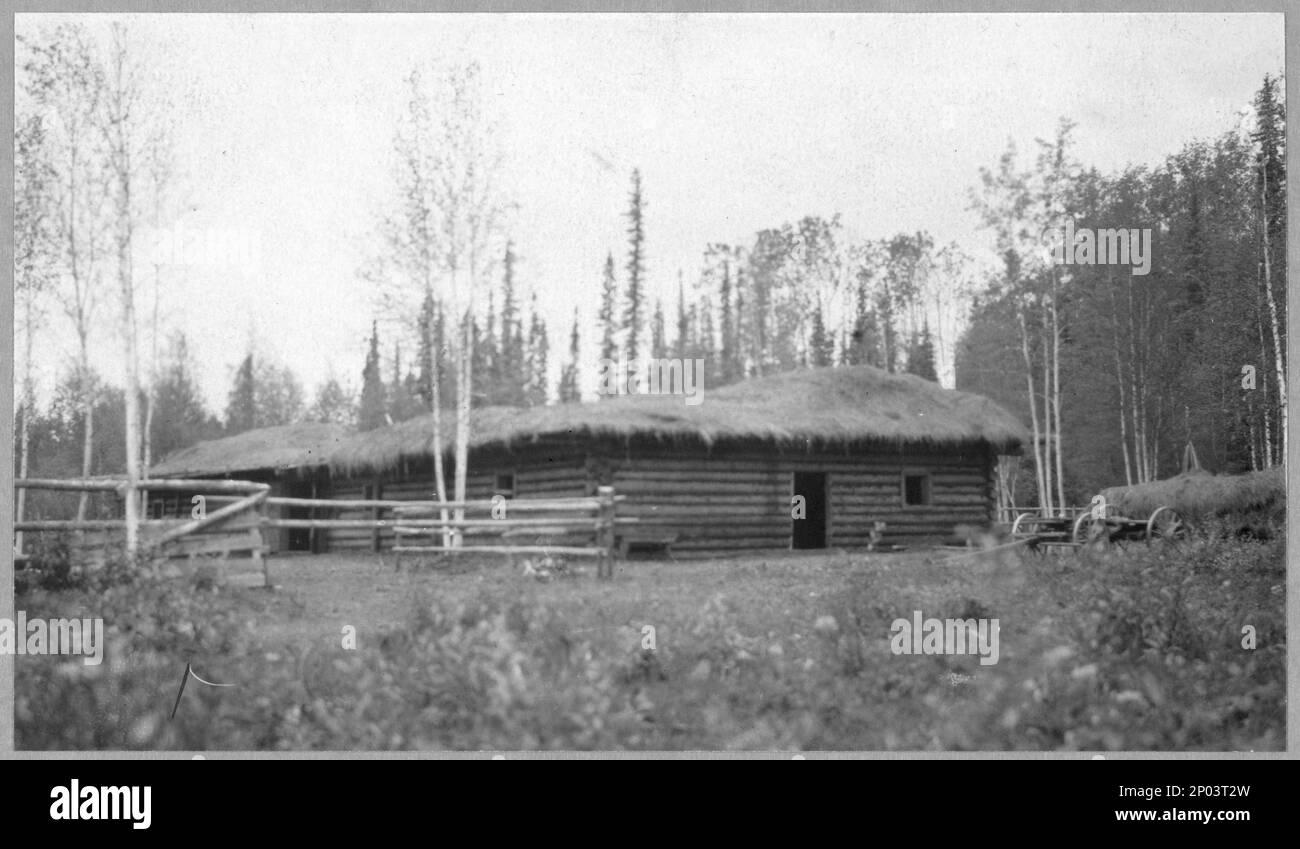 Log cabin. Frank and Frances Carpenter collection , Gift; Mrs. W ...
