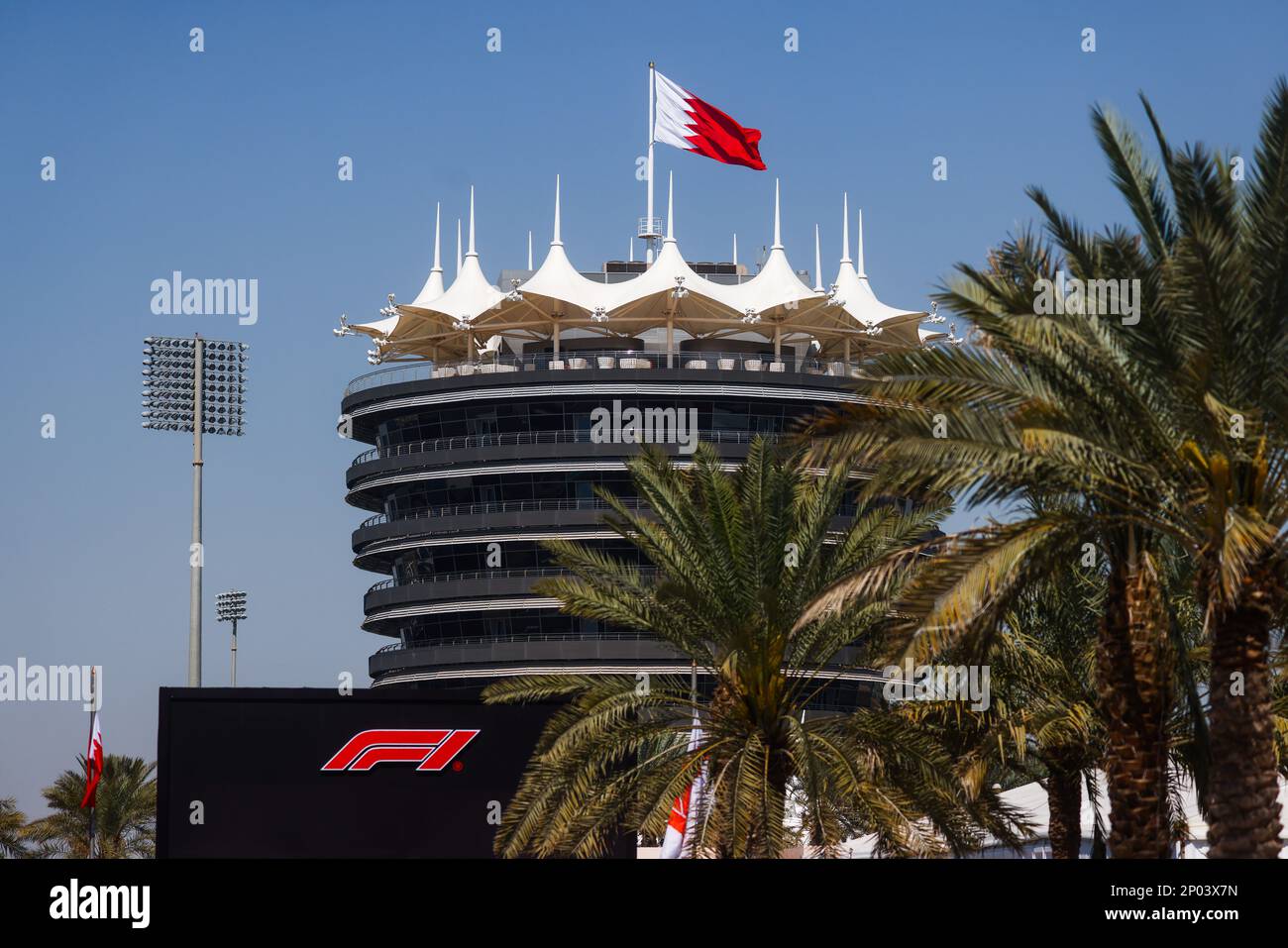 Bahrain, Bahrain. March 2, 2023, Bahrain International Circuit ahead of ...