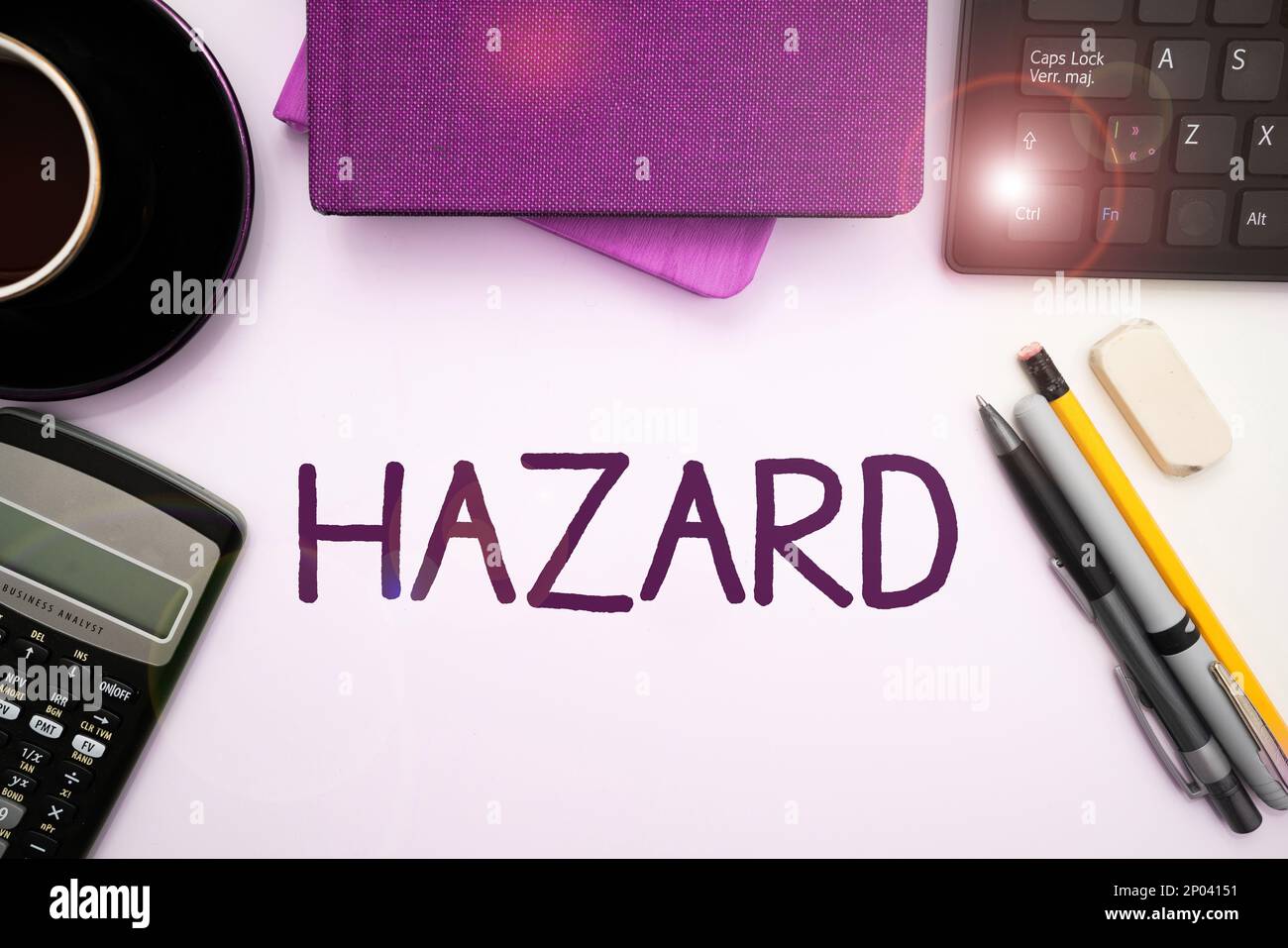 Inspiration showing sign Hazard. Word Written on account or statement ...