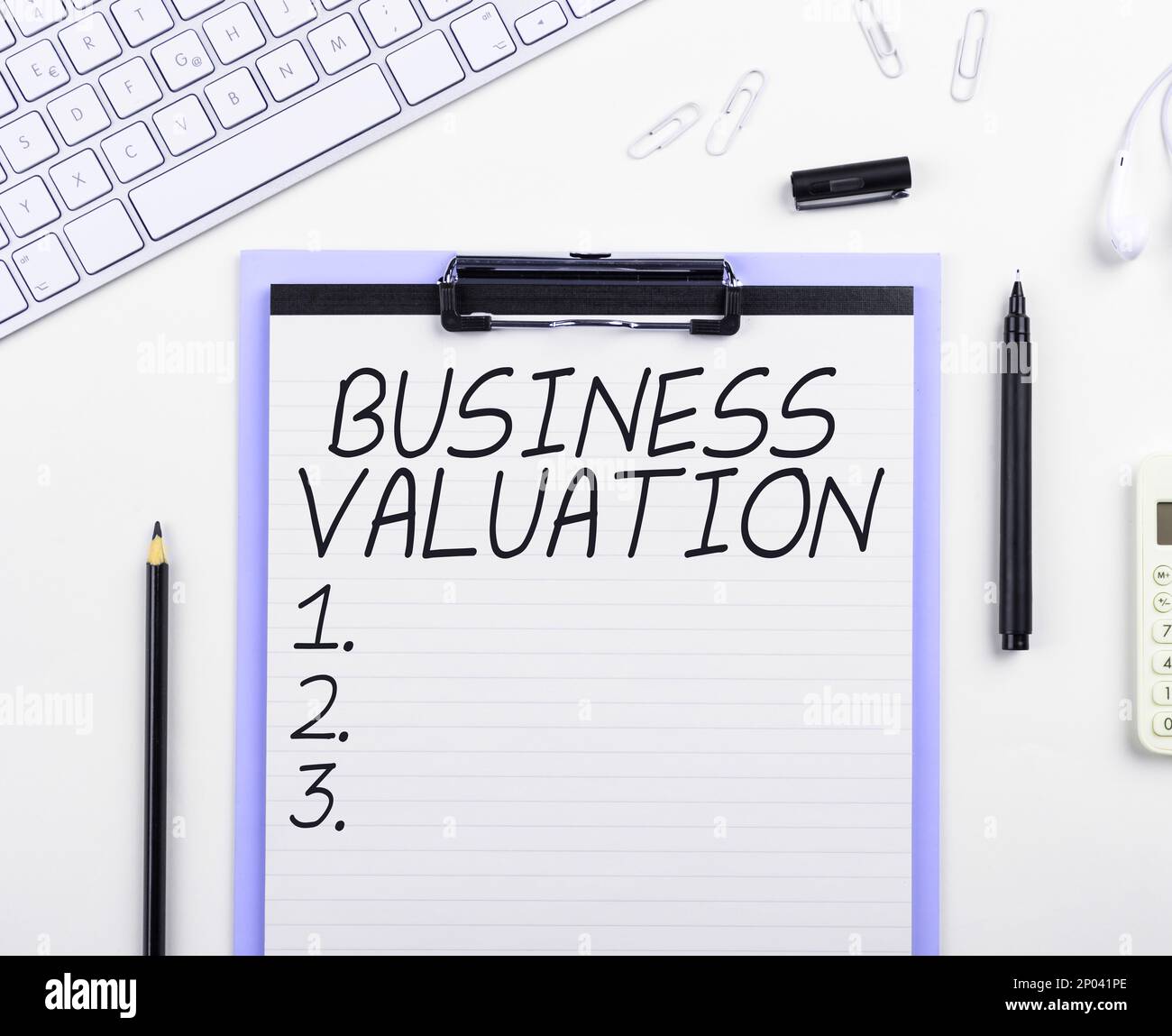 Text caption presenting Business Valuation. Concept meaning determining ...