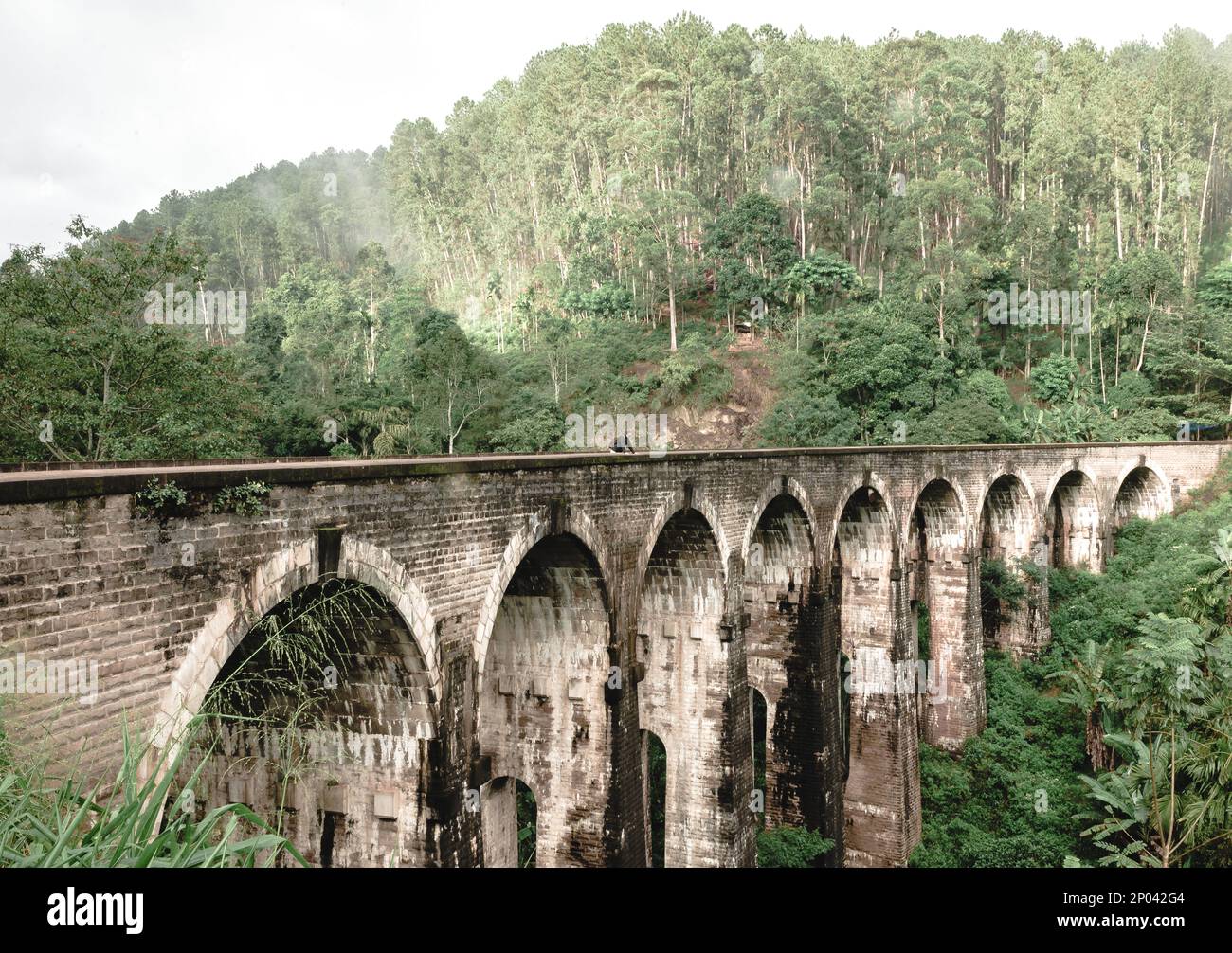 Famous Nine Arch Bridge in Ella, Sri Lanka Cloudy Stock Photo - Alamy