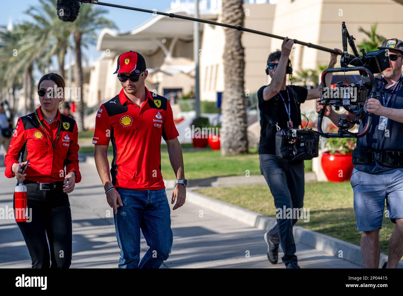BAHRAIN INTERNATIONAL CIRCUIT, BAHRAIN - MARCH 02: Charles Leclerc ...