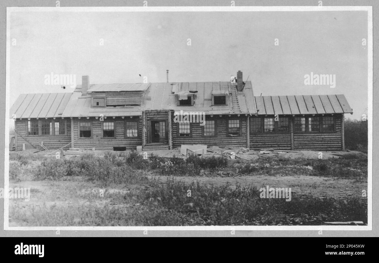 Log cabin. Frank and Frances Carpenter collection , Gift; Mrs. W ...