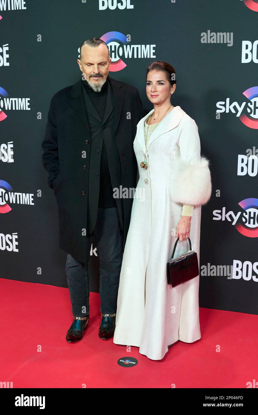 Madrid. Spain. 20230302, Miguel Bose, Macarena Rey attends 'Bose ...