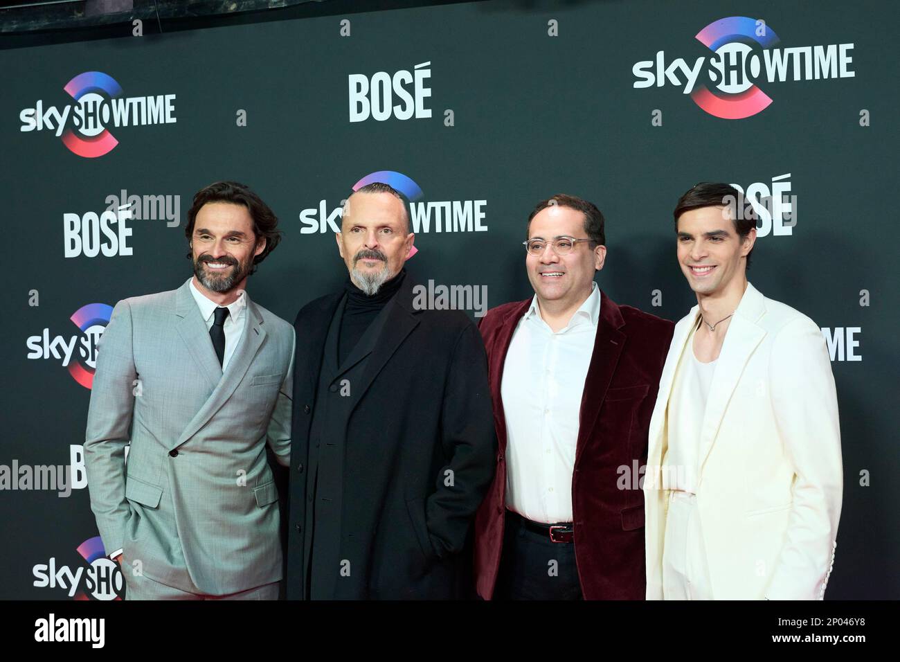 Madrid. Spain. 20230302, Monty Sarhan, MIguel Bose, Ivan Sanchez, Jose ...