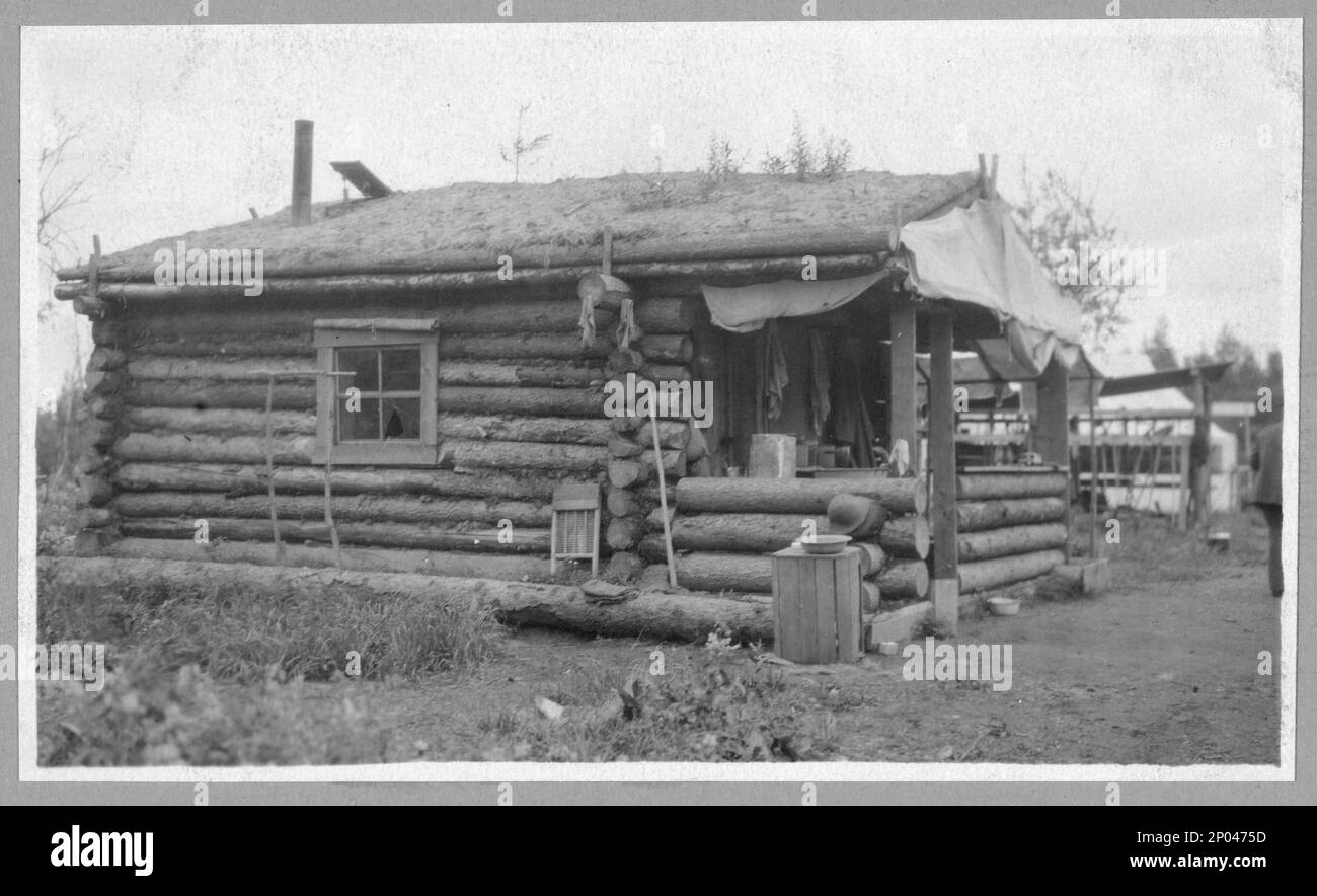 Log cabin. Frank and Frances Carpenter collection , Gift; Mrs. W. Chapin Huntington; 1951, Log ...