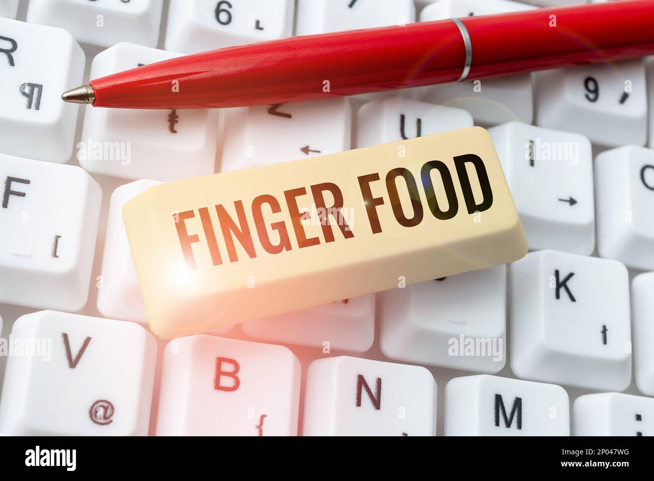 Inspiration showing sign Finger Food. Business idea products and ...