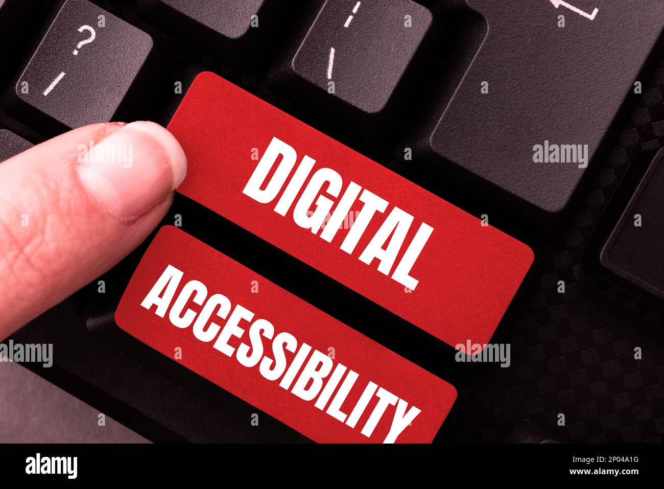 Handwriting text Digital Accessibility. Conceptual photo electronic ...