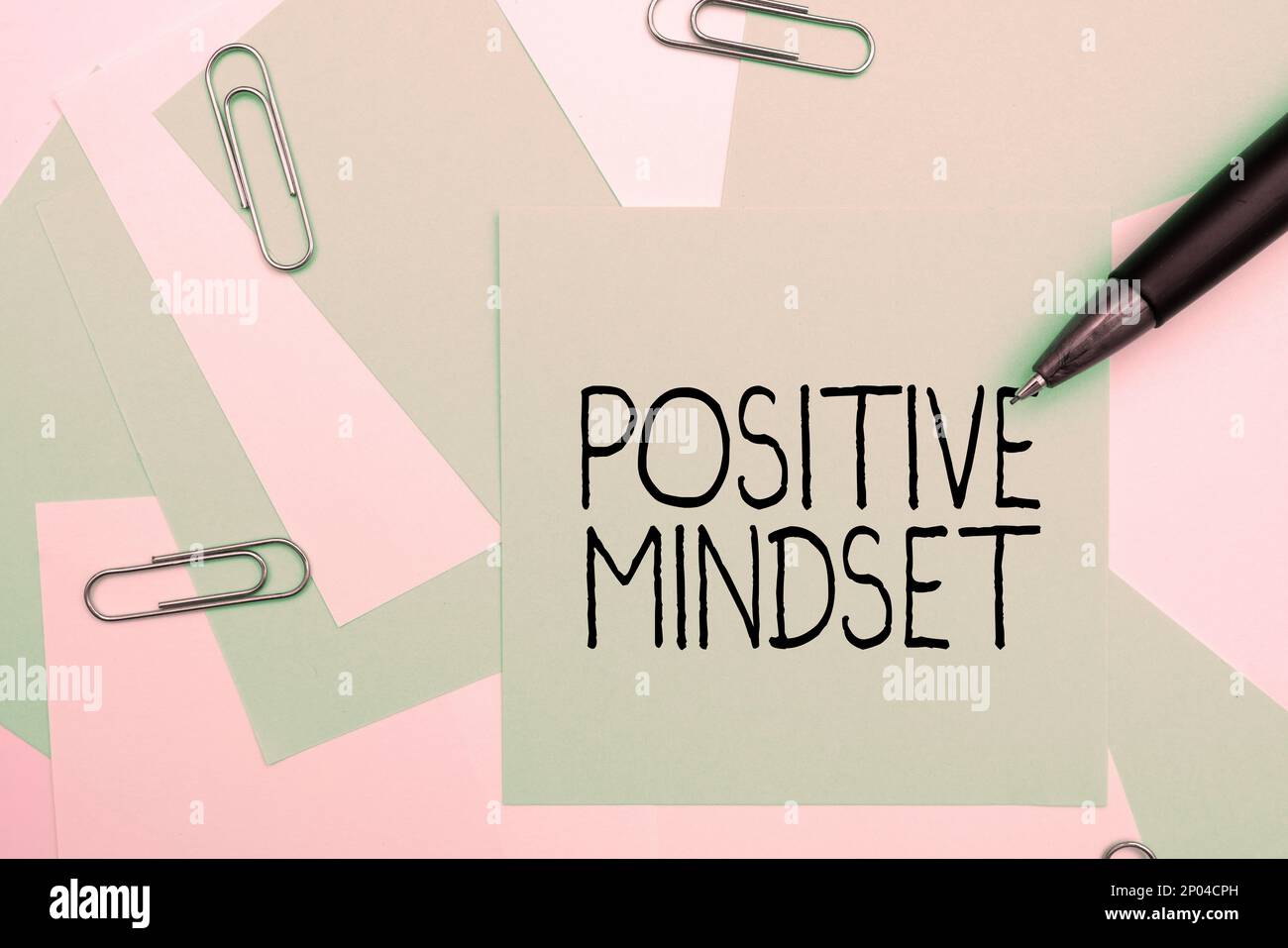 Conceptual display Positive Mindset. Concept meaning mental and ...