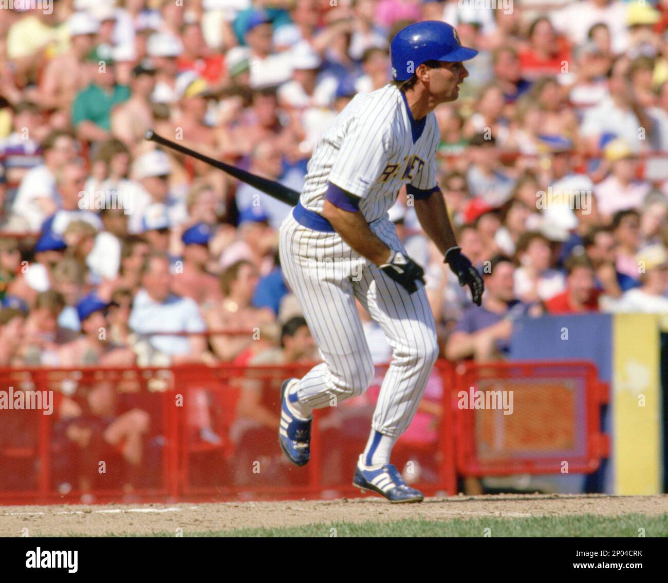 Milwaukee Brewers Paul Molitor (4) in action during a game from his ...