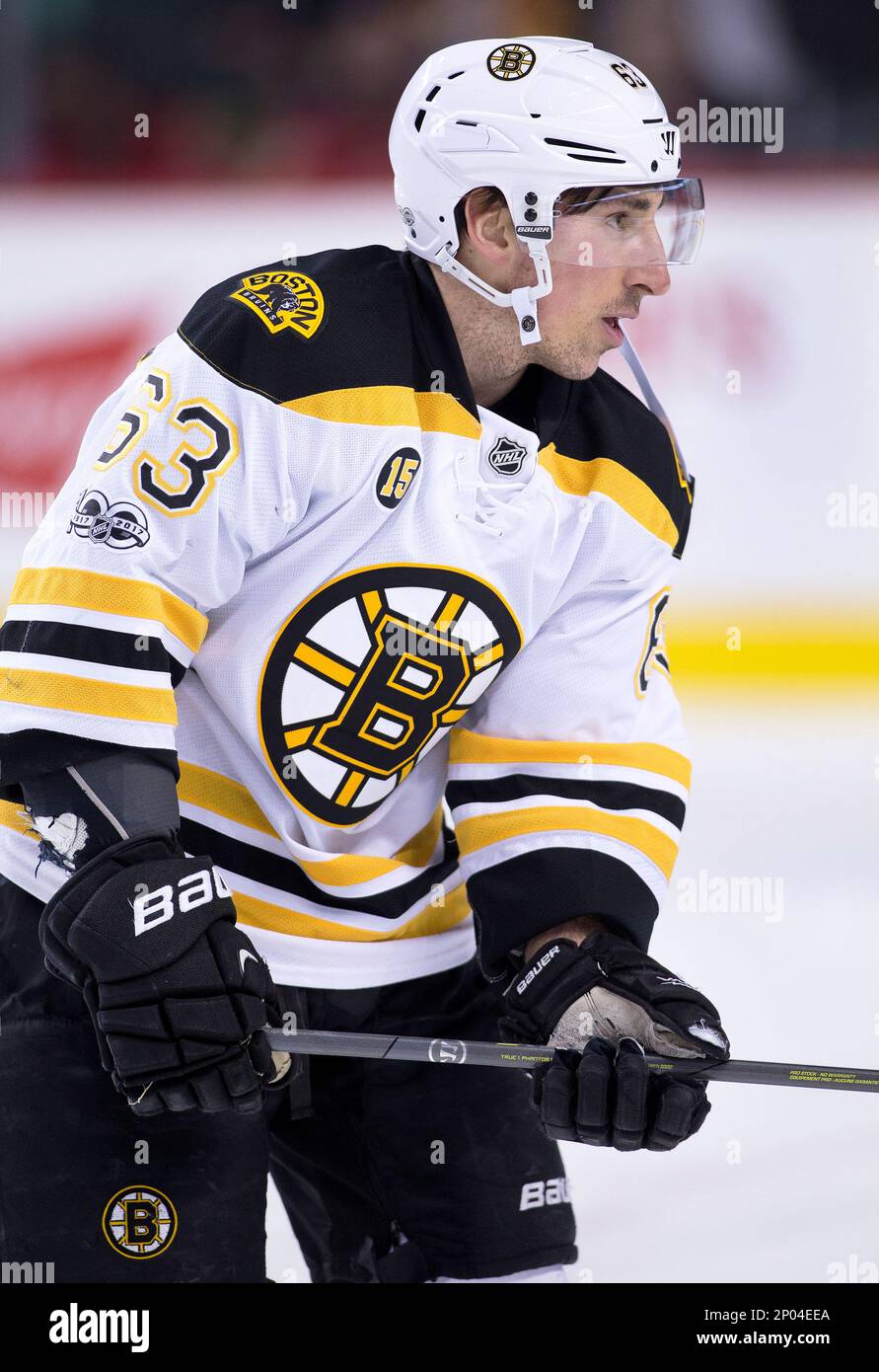 NHL profile photo on Boston Bruins Brad Marchand at a game against the ...