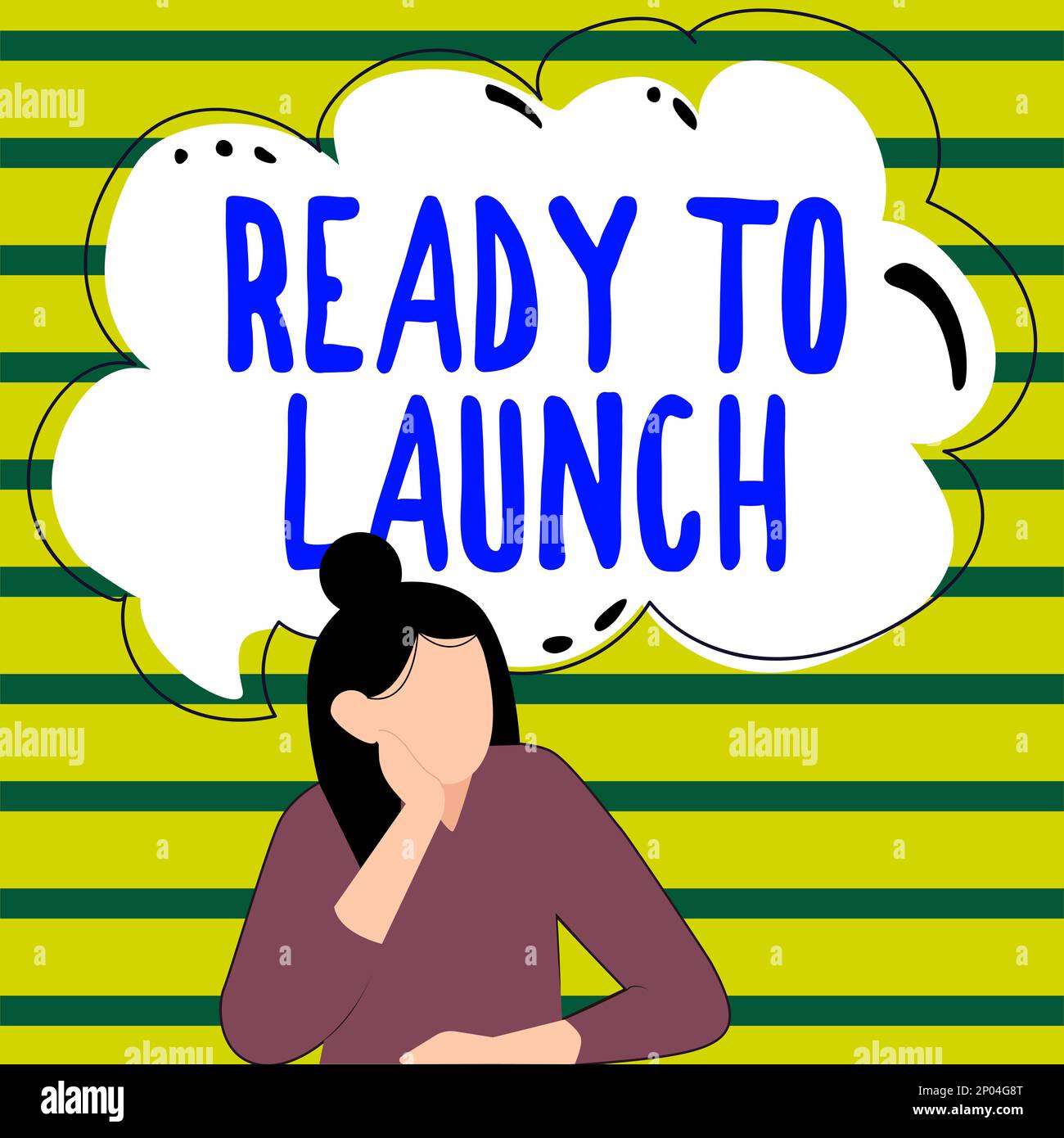Conceptual caption Ready To Launch. Business showcase an event to ...