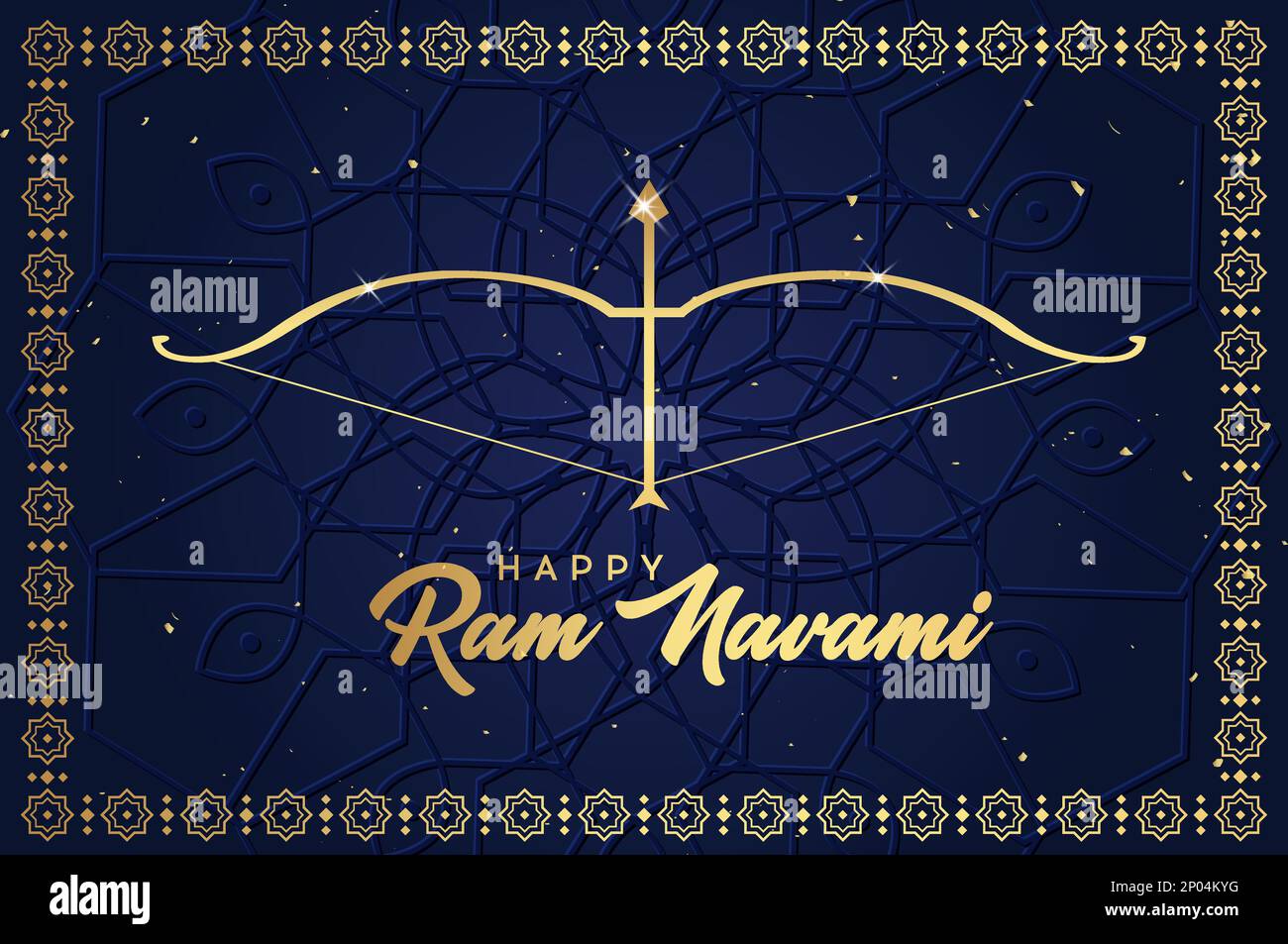 Happy Ram Navami festival of India. Ram Navami Indian festival banner ...