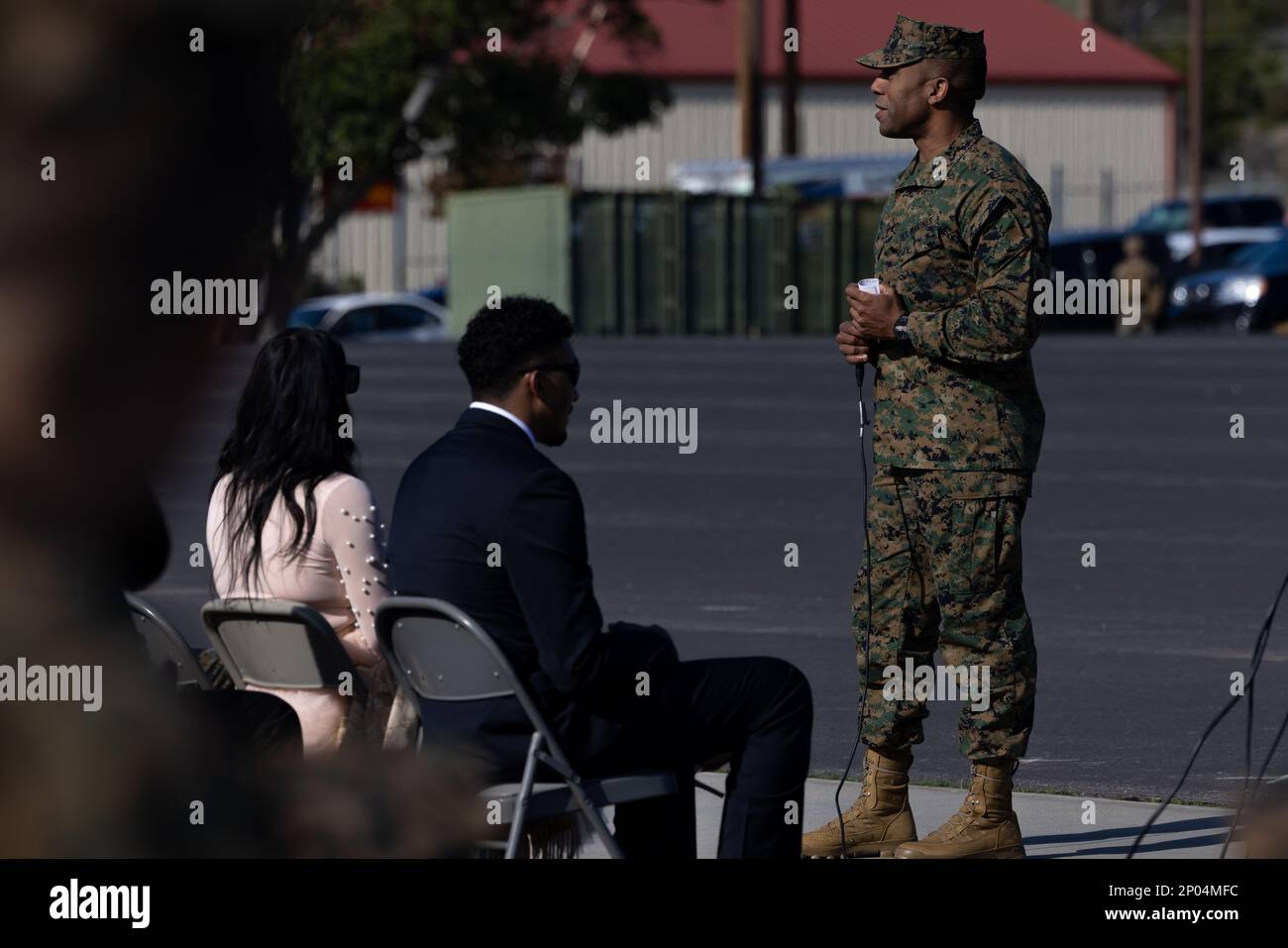 U.S. Marine Lt. Col. Robert Jones, the outgoing commanding officer of ...