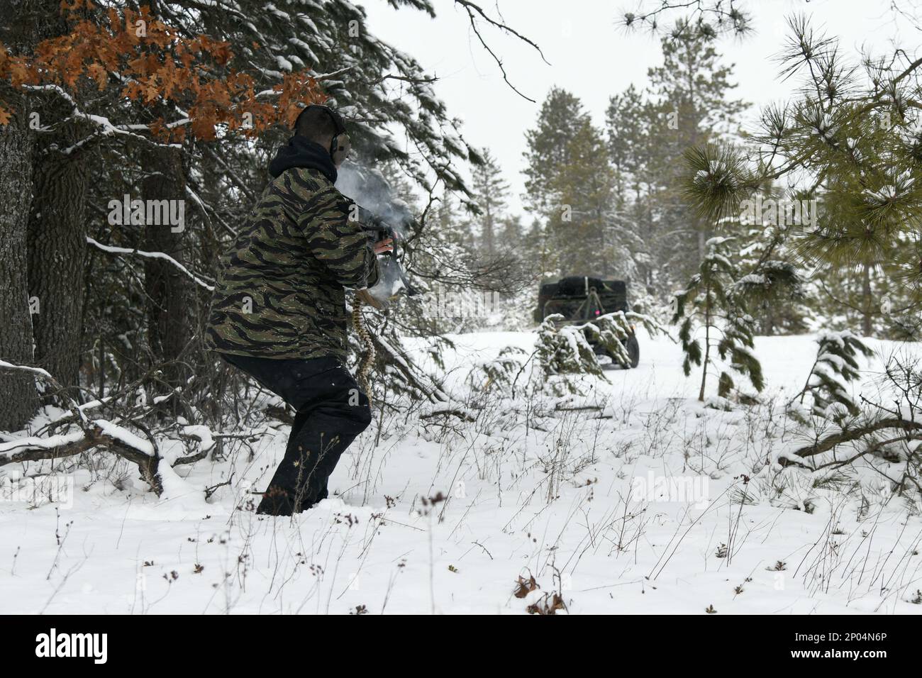 Staff Sgt. Daniel Czech, Northern Strike opposing force (OPFOR) member ...