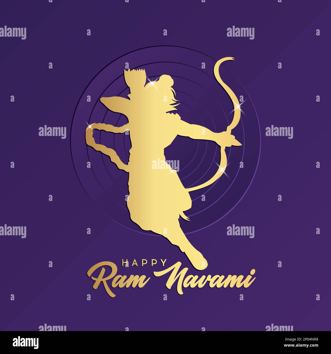 Happy Ram Navami festival of India. Ram Navami Indian festival banner ...
