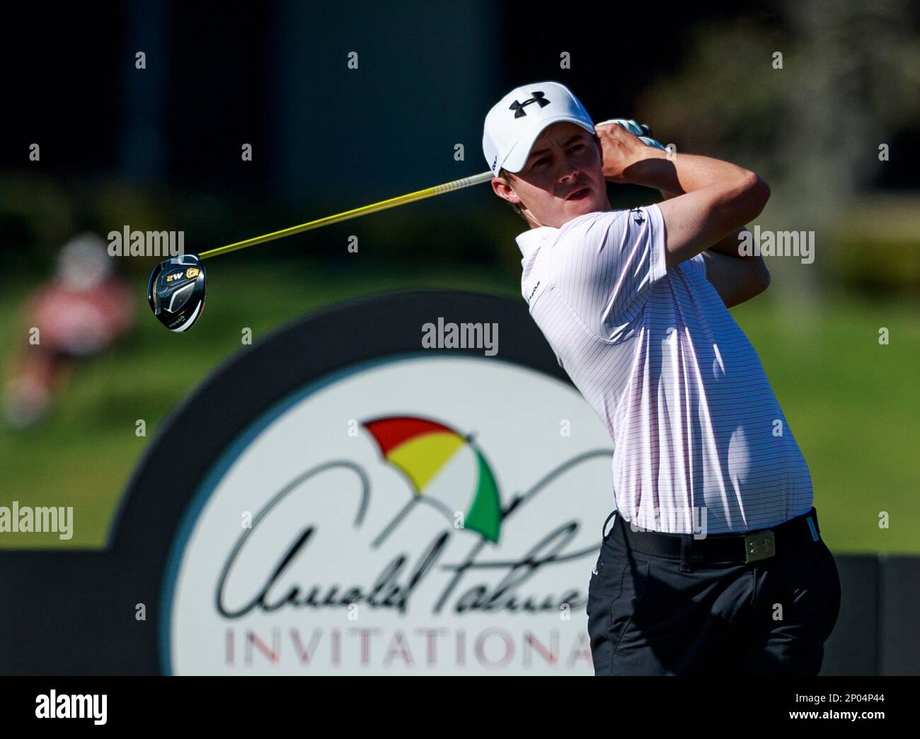 March 18, 2017 - Orlando, Florida, USA-Lucas Glover on the 16th tee ...